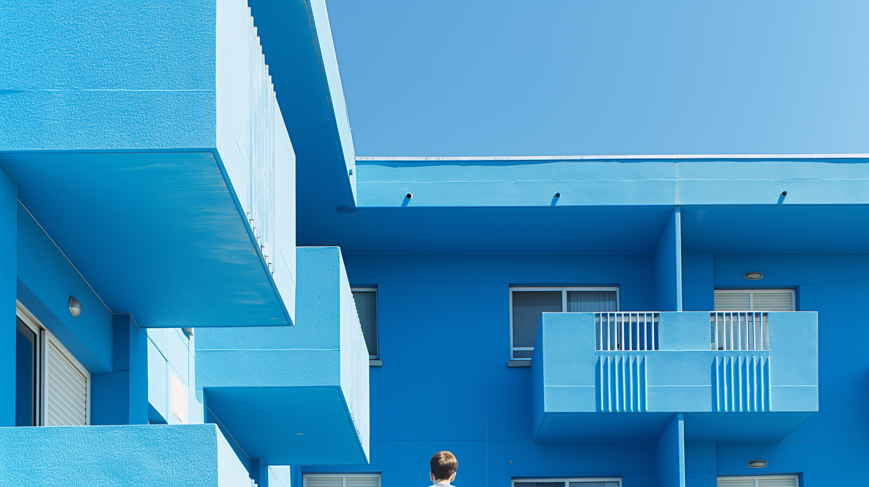 Modern Architecture in Blue Photo on Lummi