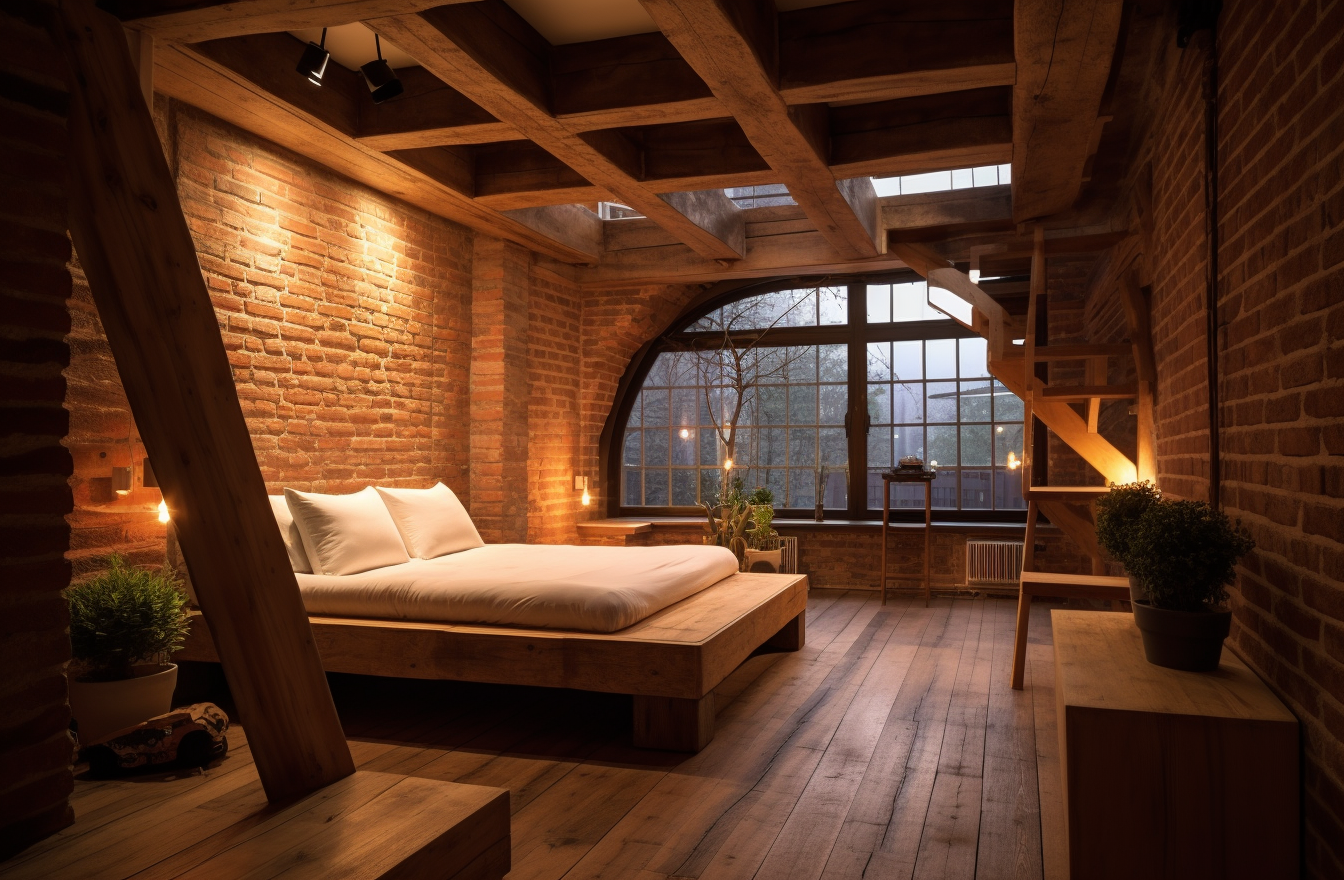 Rustic Loft Bedroom Oasis Photo on Lummi
