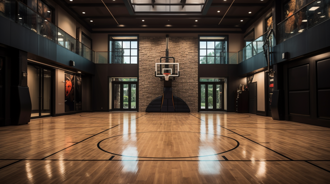 Luxury Modern Indoor Basketball Court Photo on Lummi