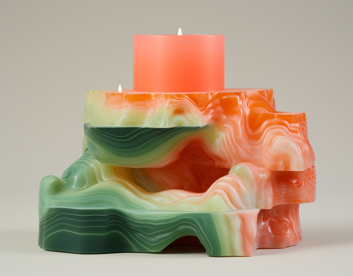Lummi Photo - Luminous Waves Trio Candles