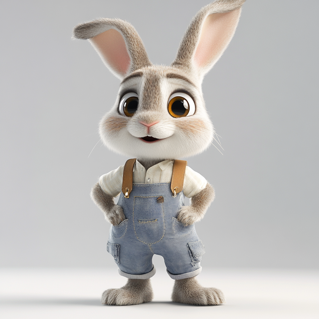 Animated Rabbit Character 3D Image on Lummi