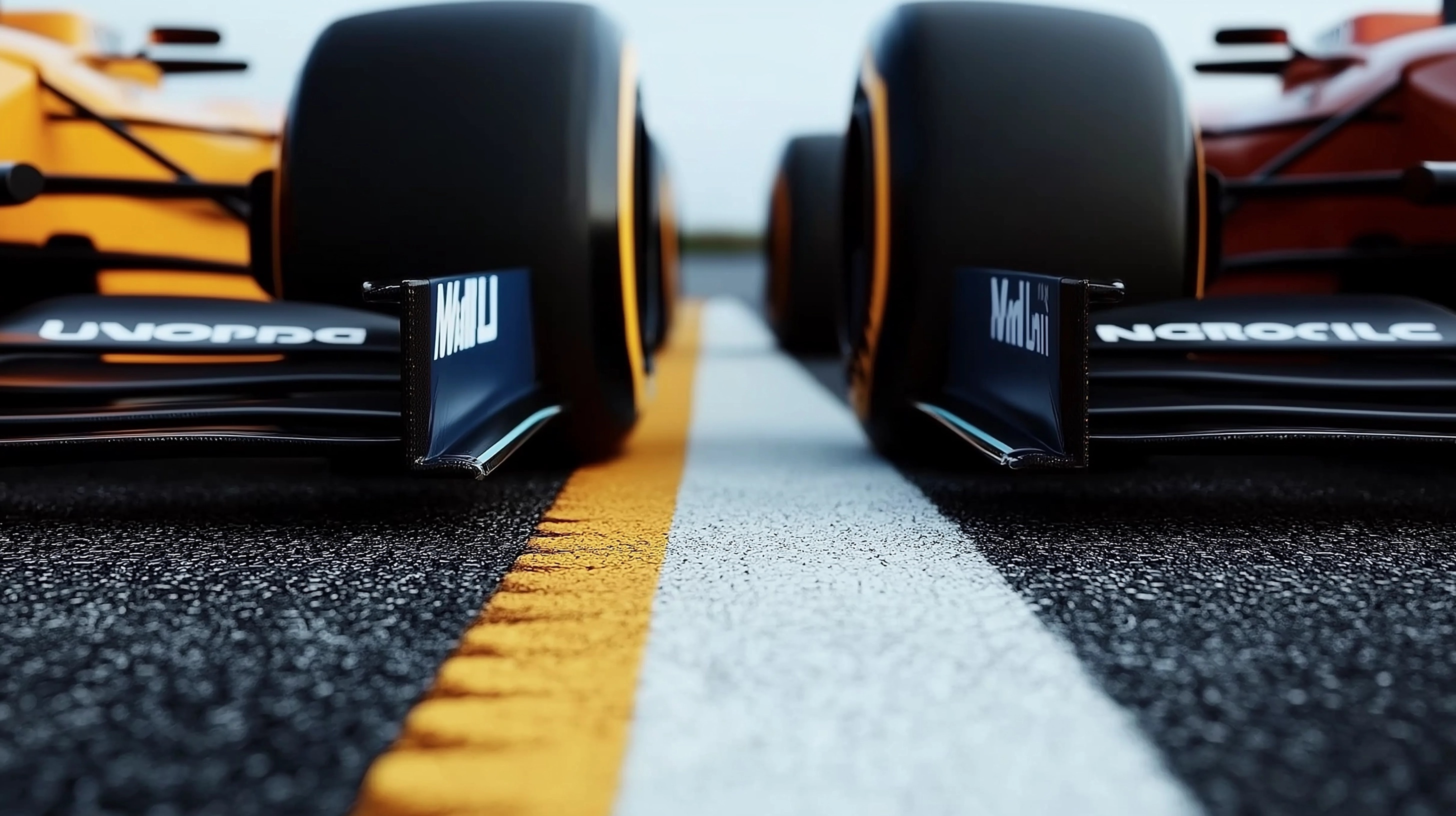 Lummi Photo - Formula 1 Cars on Racetrack