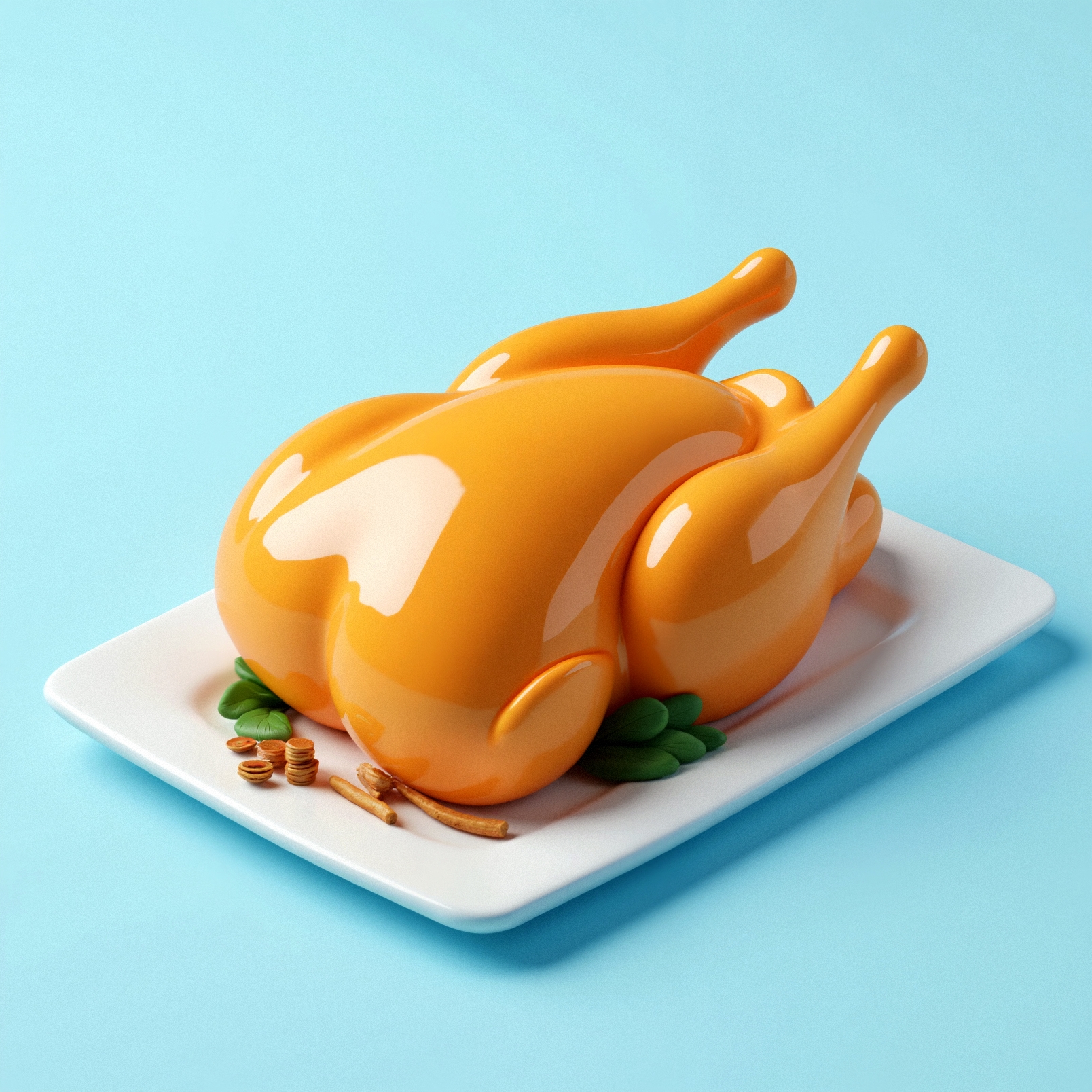 Lummi 3D - Stylized Roast Chicken