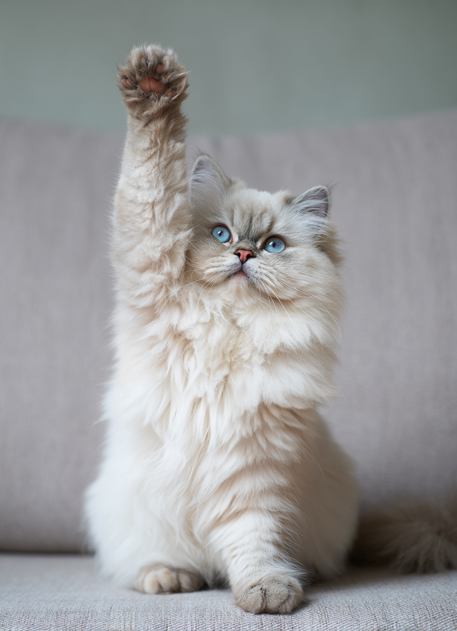 Charming Fluffy Cat Photo on Lummi