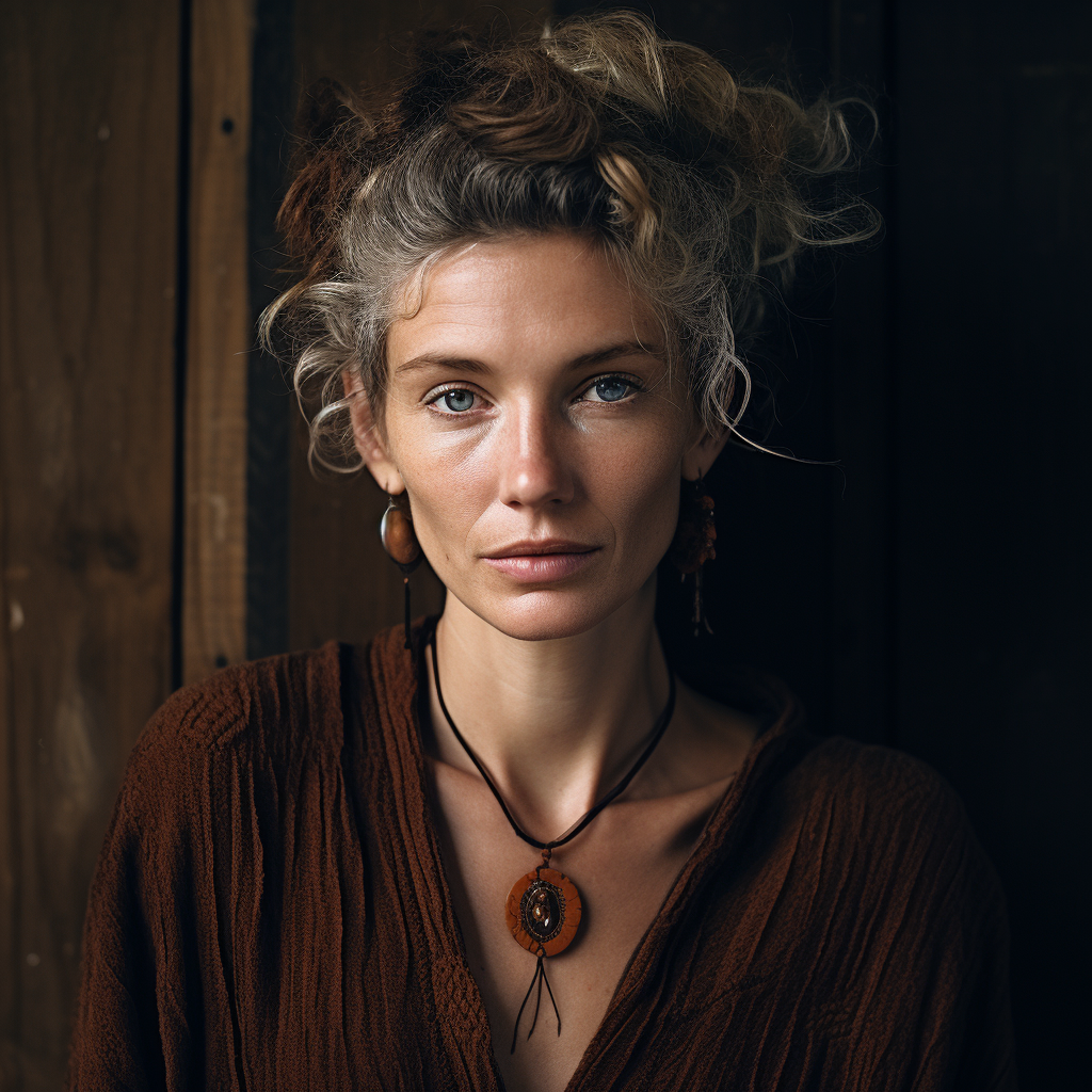 Serene Bohemian Muse Photo on Lummi