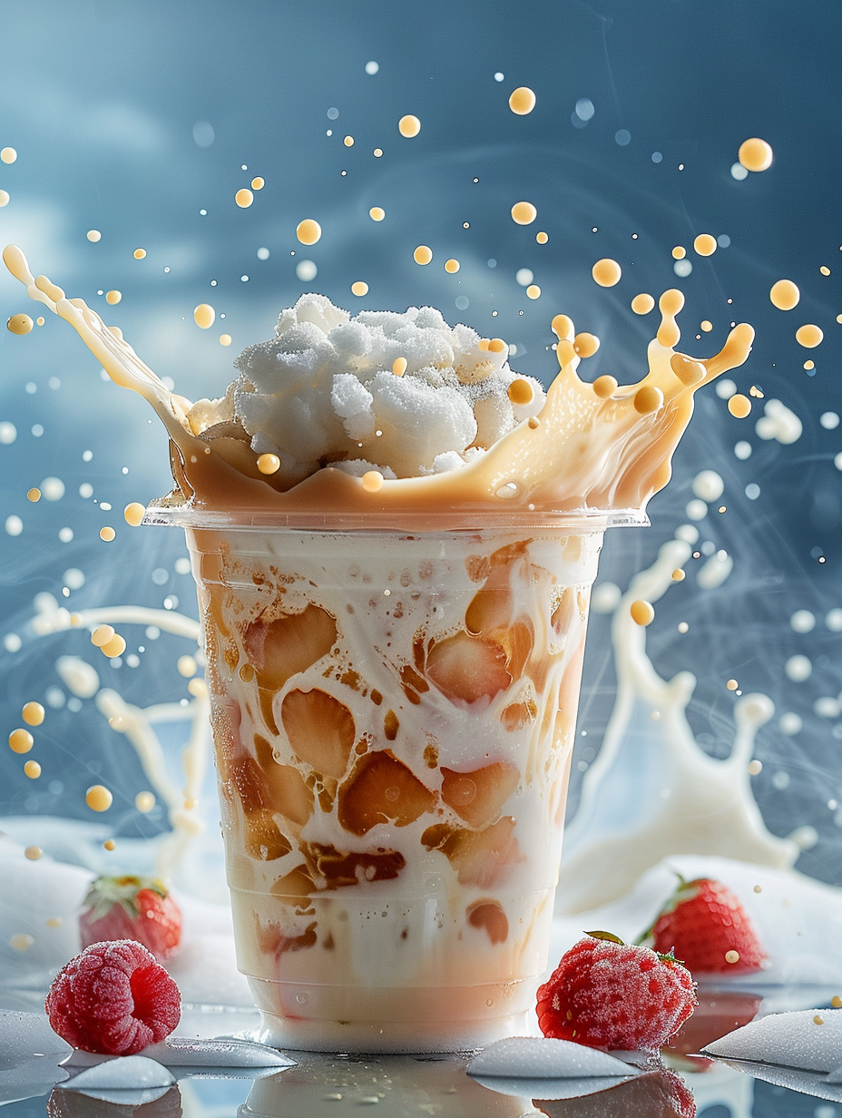 Explosive Milk Beverage Splash Photo on Lummi