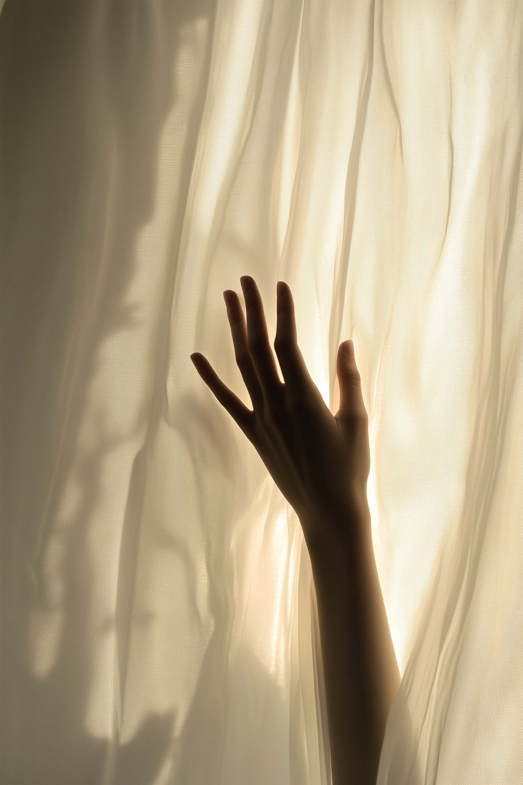 Hand And Curtain Scene Photo On Lummi