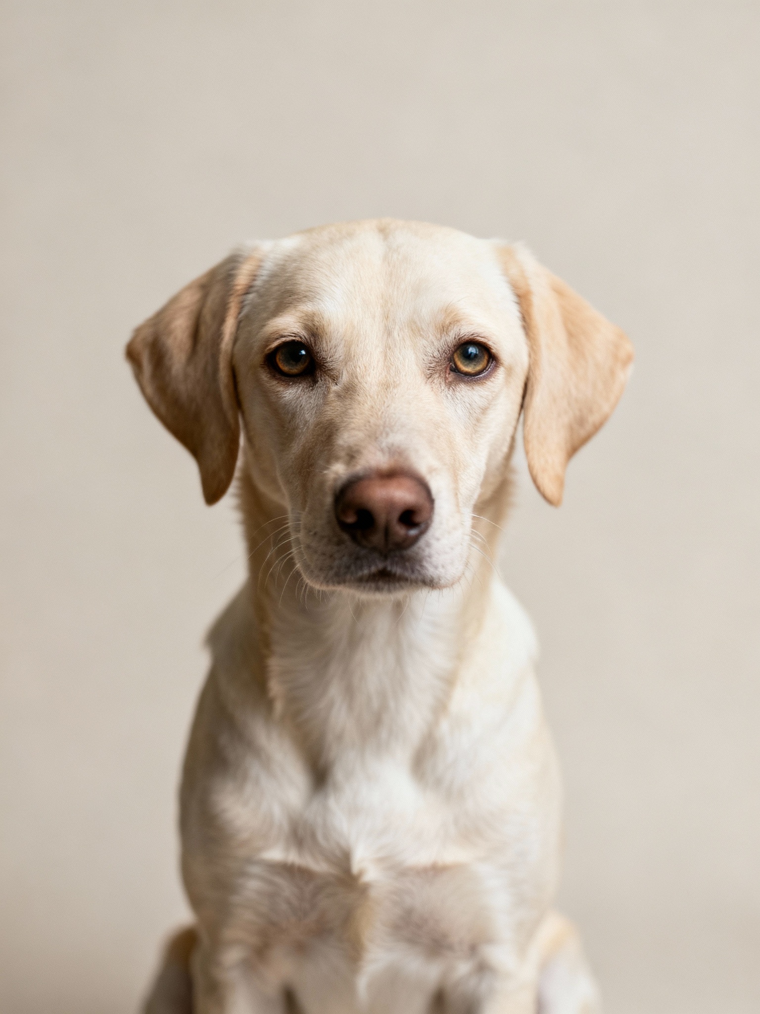 Cream Labrador Portrait Photo on Lummi