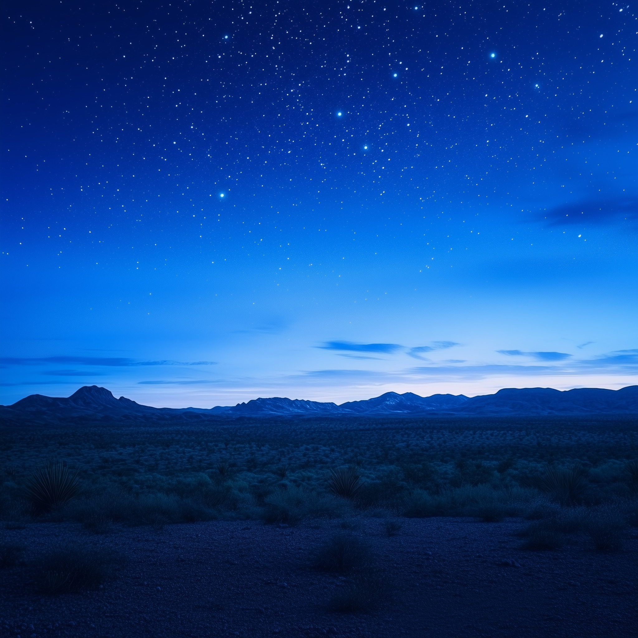 Starry Desert Nightscape Photo on Lummi