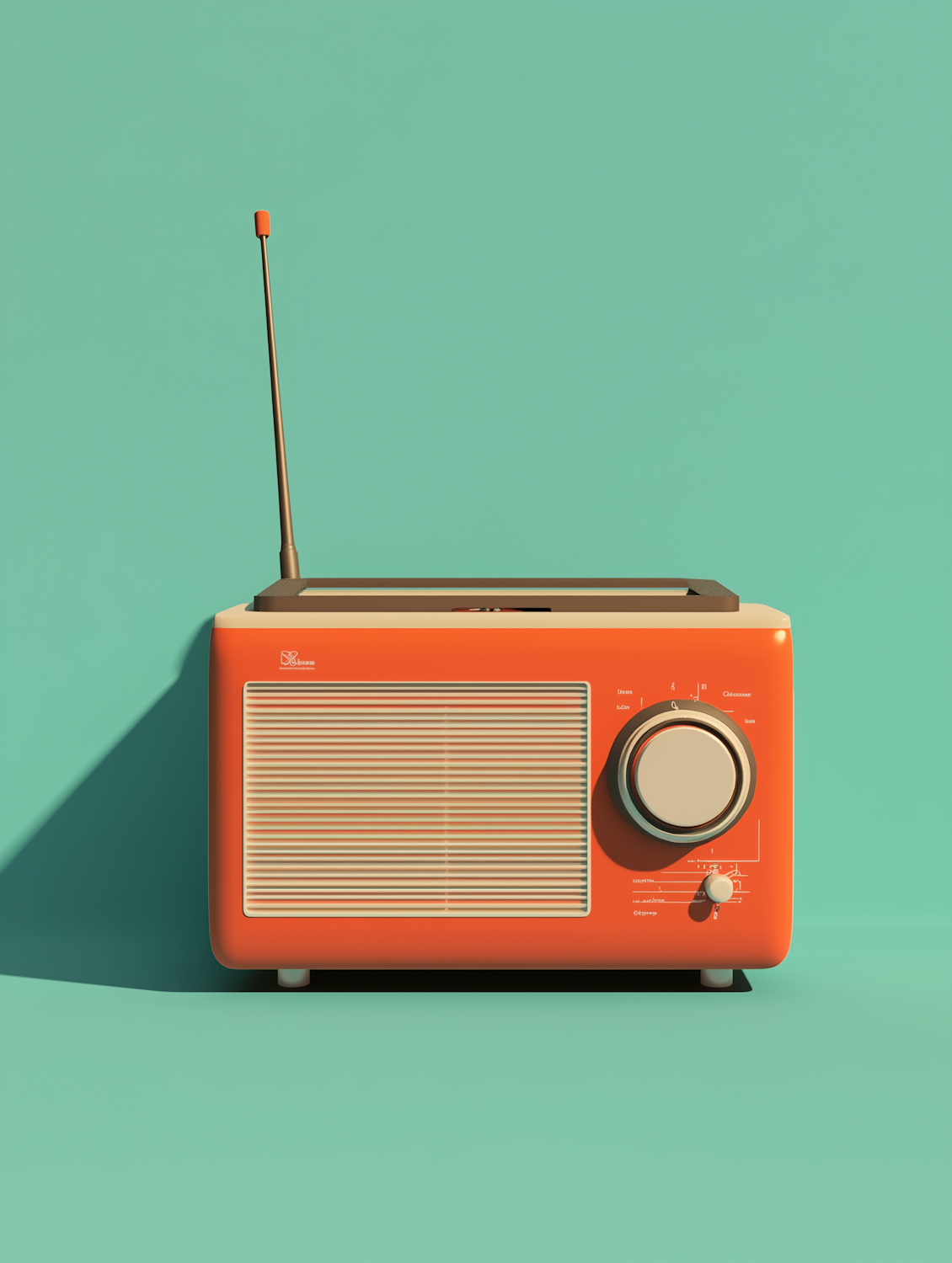 Lummi 3D - Vintage Orange Radio