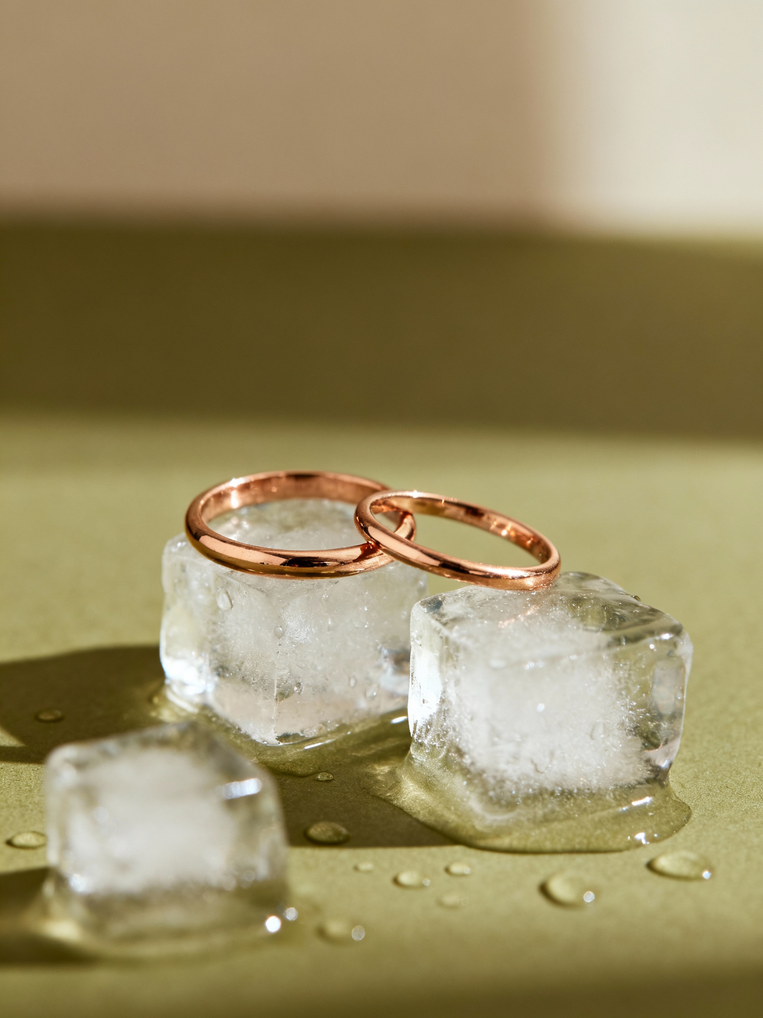 Gold Rings on Ice Photo on Lummi