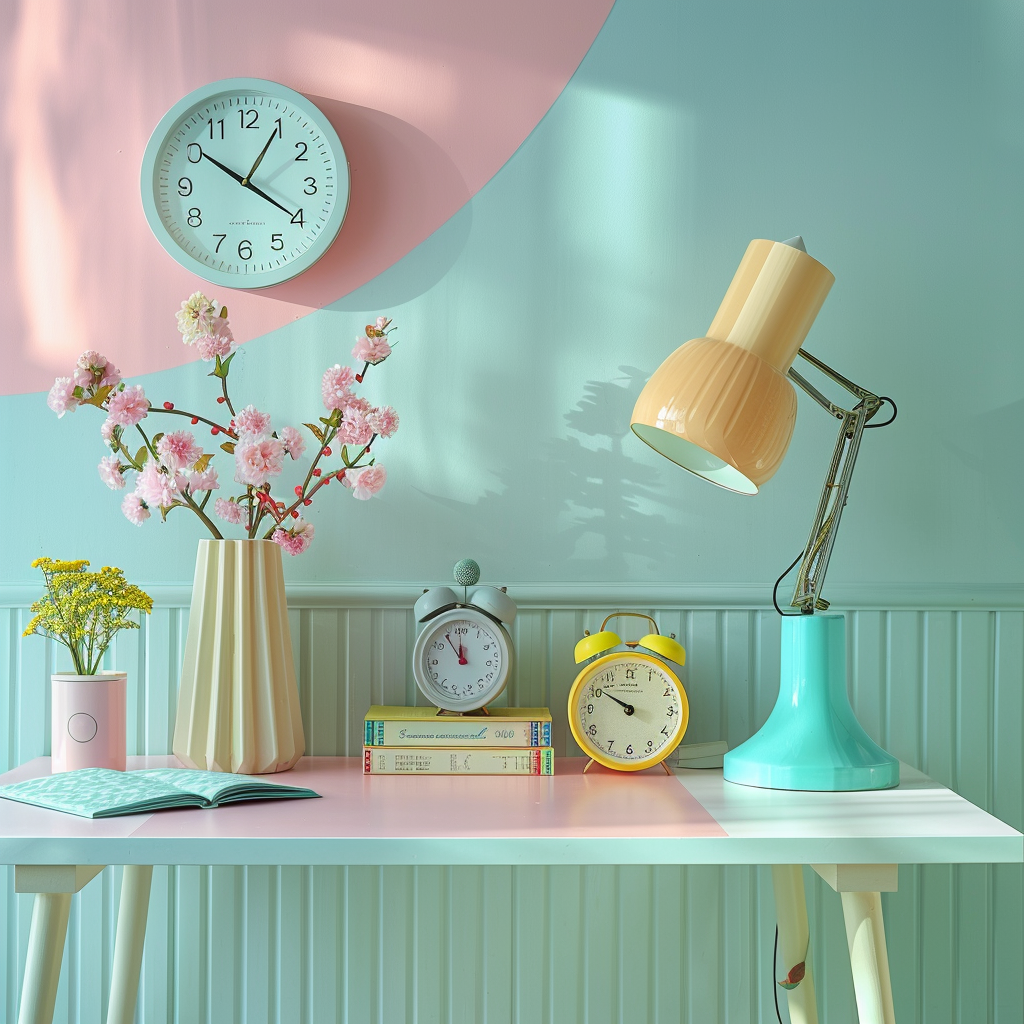 Pastel-Colored Study Space Photo on Lummi