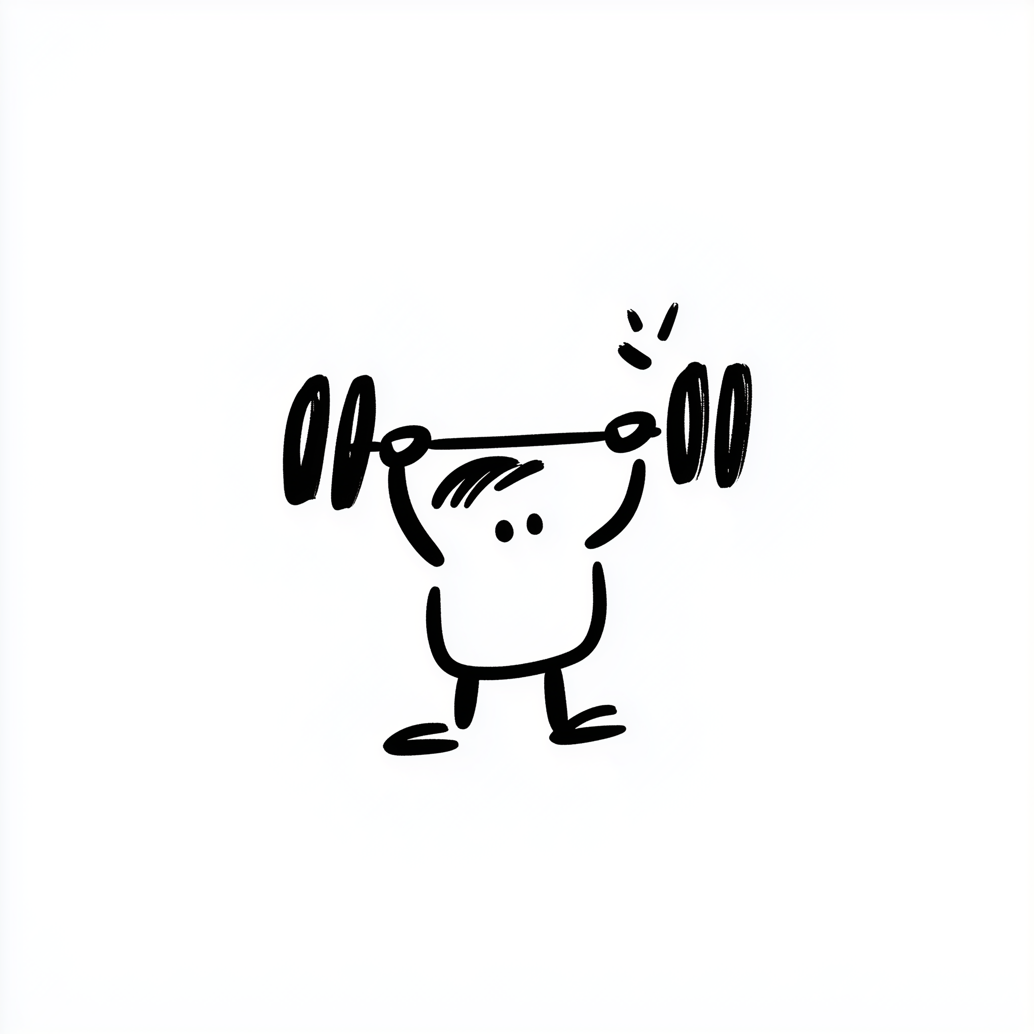 Stick Figure Lifting Illustration on Lummi