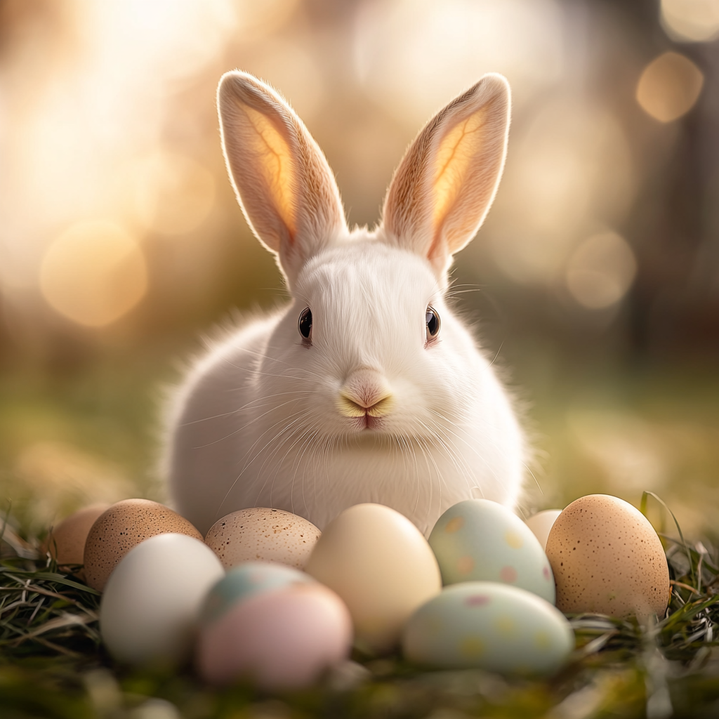 Easter Bunny Scene Photo on Lummi