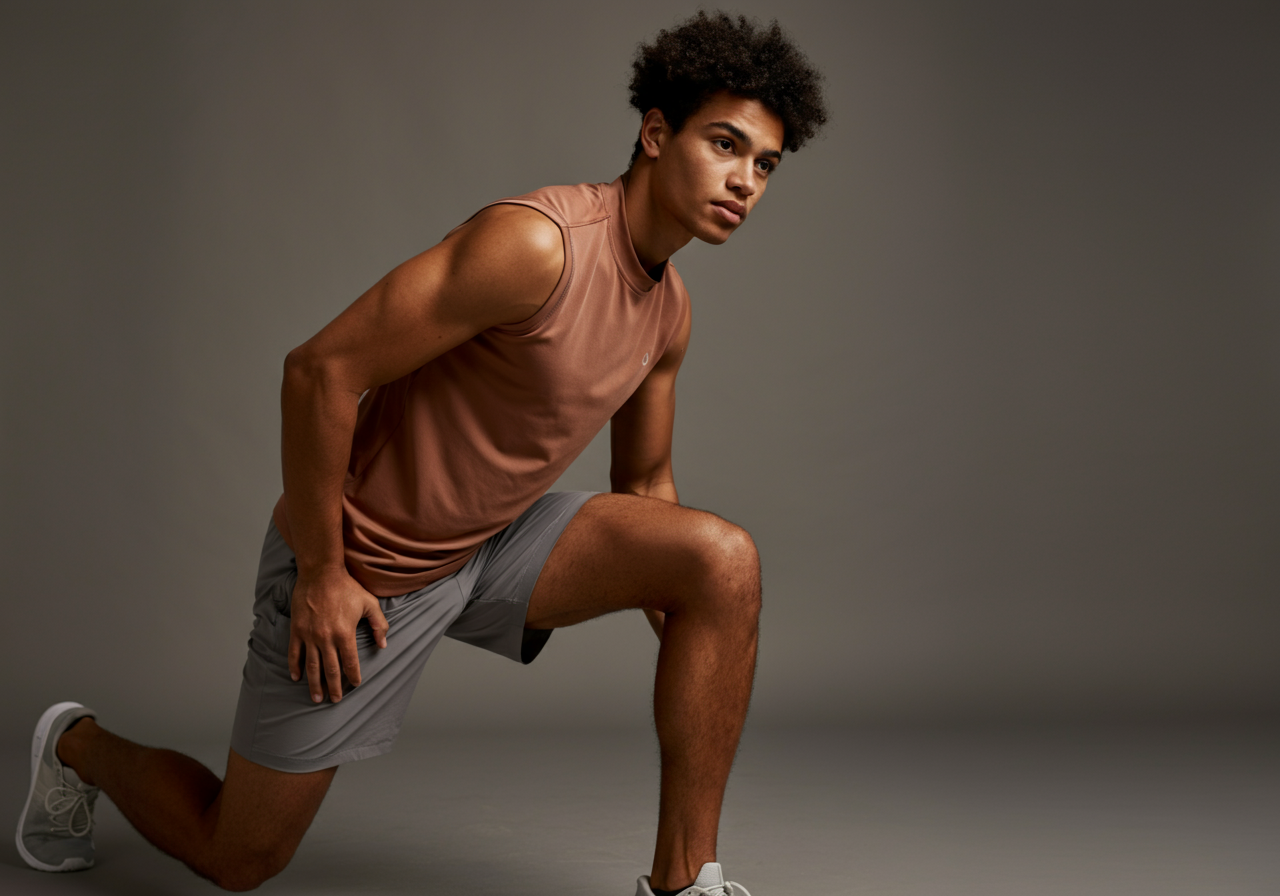 Athletic Pose Portrait Photo on Lummi