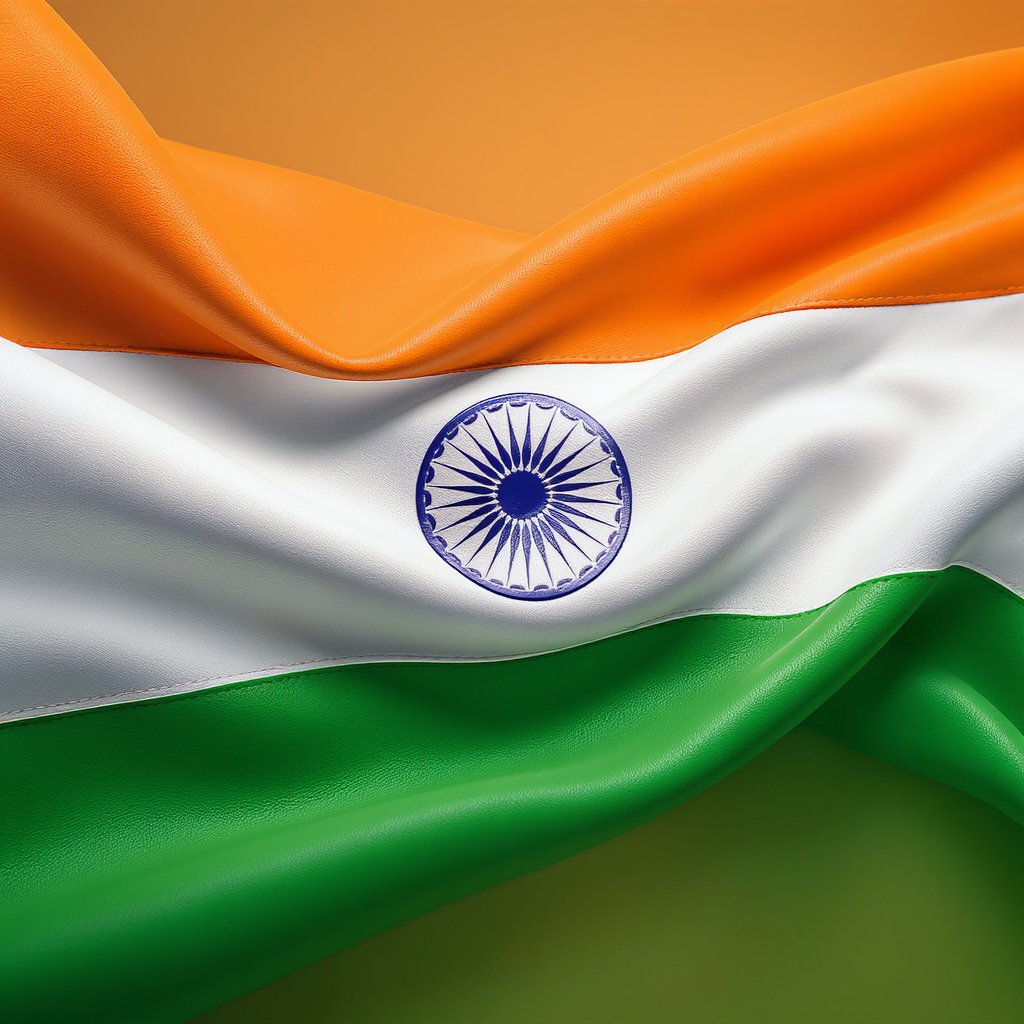 Indian National Flag Illustration on Lummi