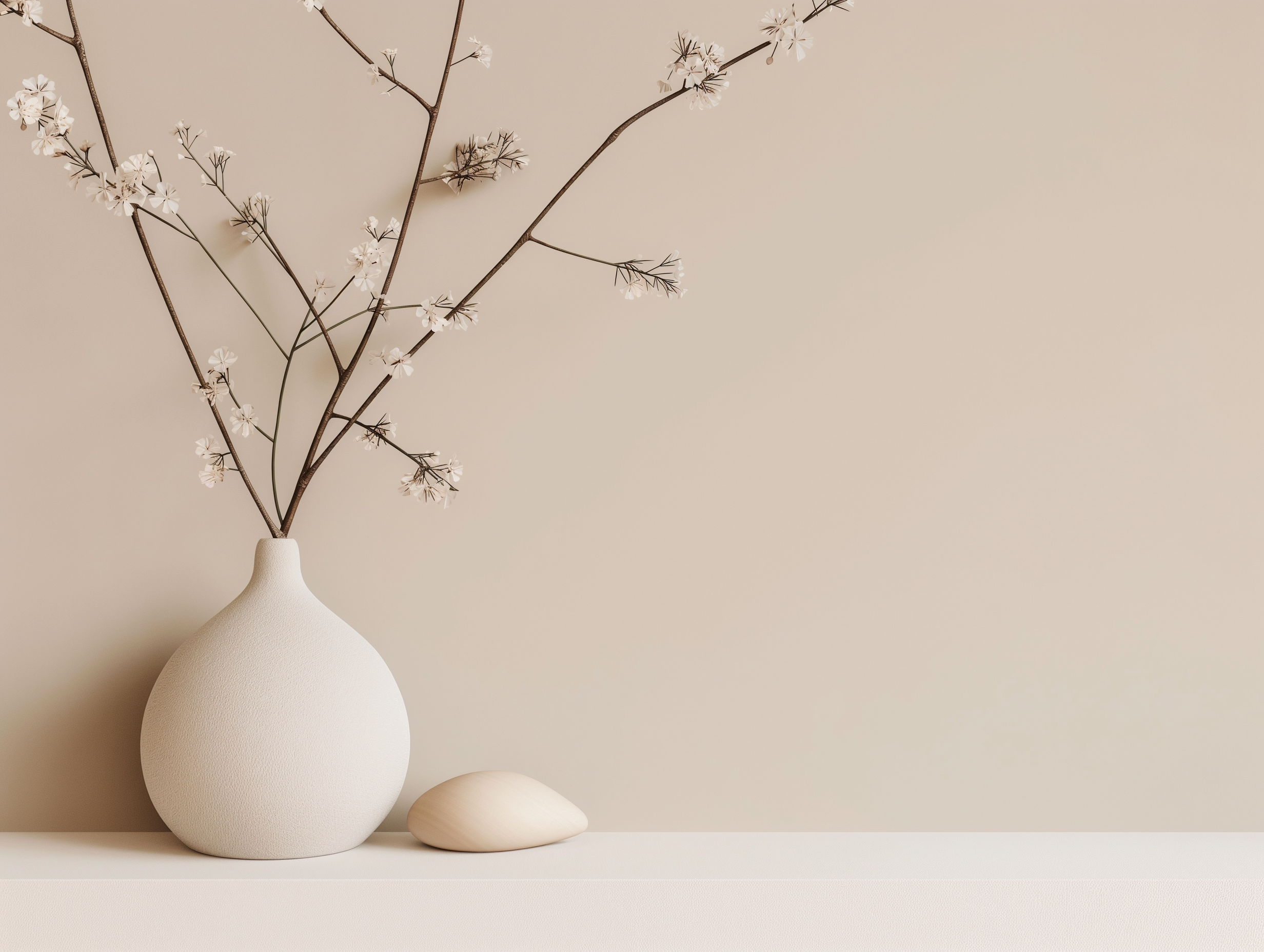 Minimalist Still-Life with Vase and Flowers Photo on Lummi