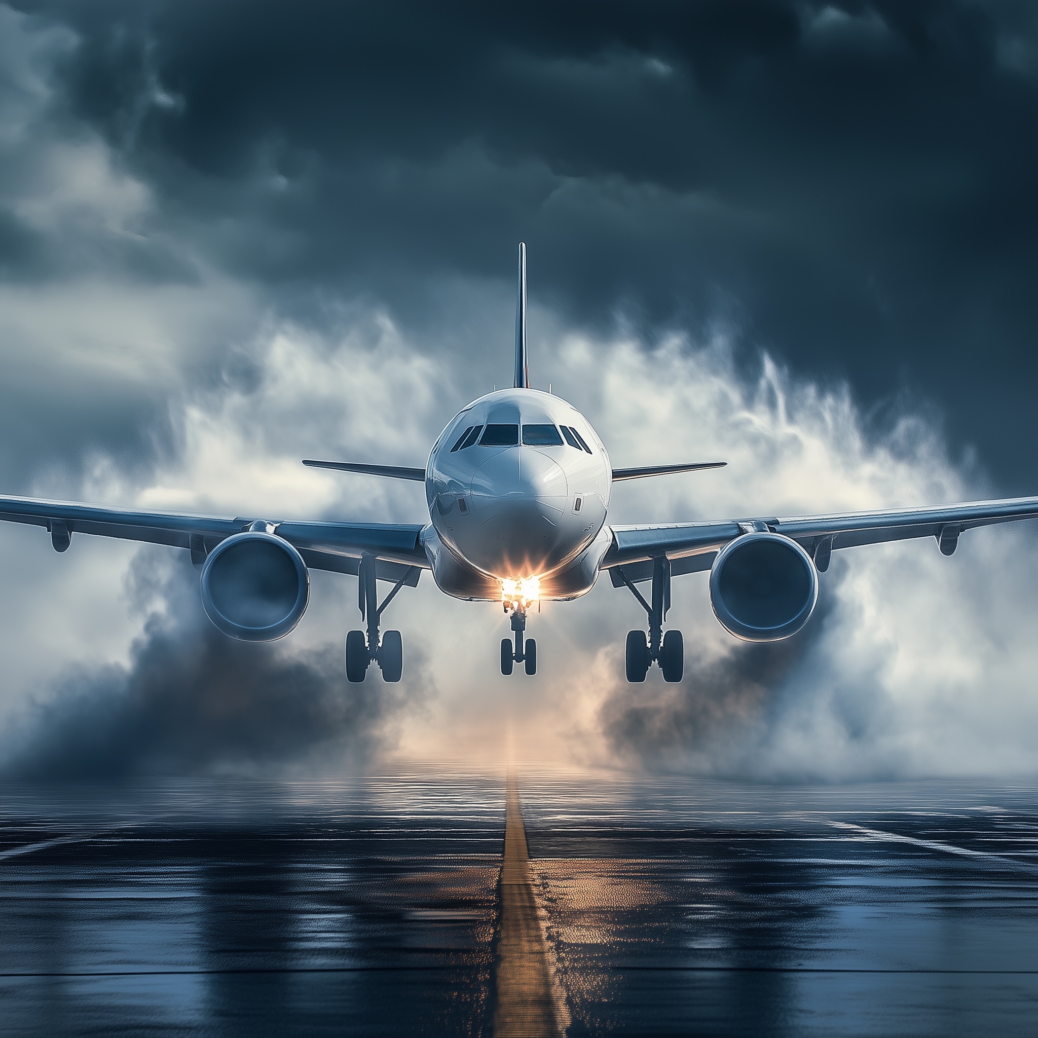 Dramatic Plane Takeoff Photo on Lummi