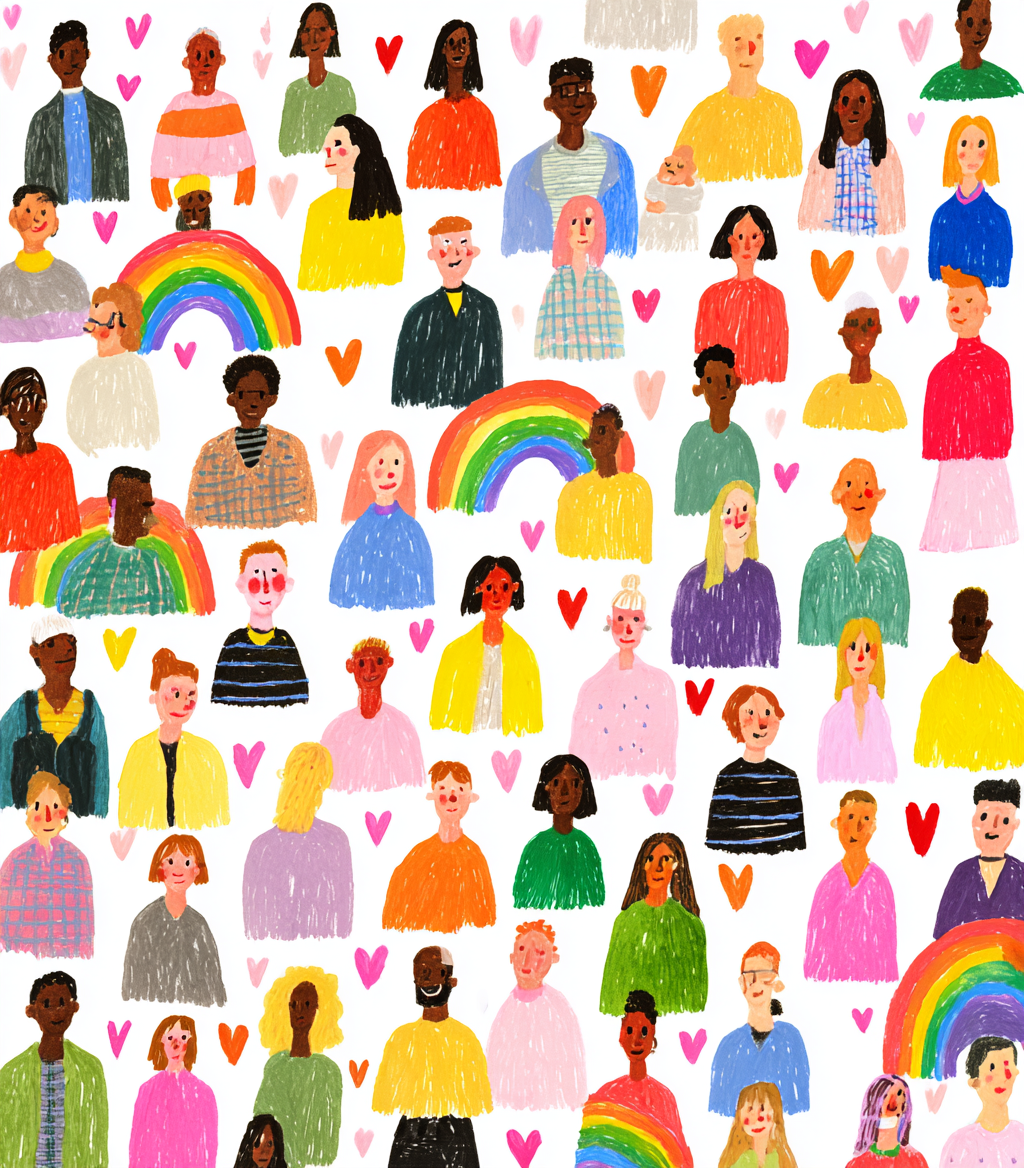 Diverse Inclusive Art Illustration on Lummi