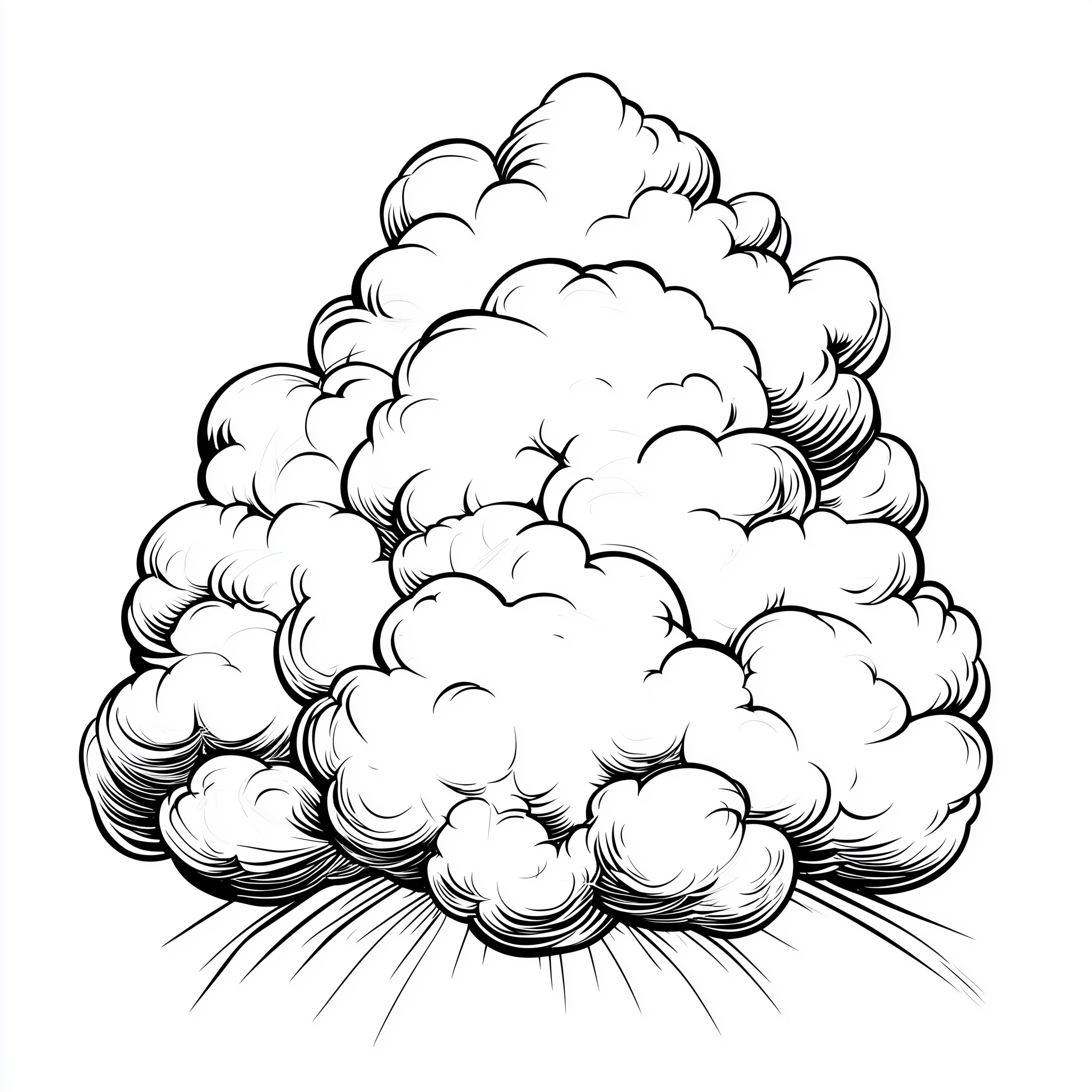 Cartoon Smoke Explosion Illustration on Lummi
