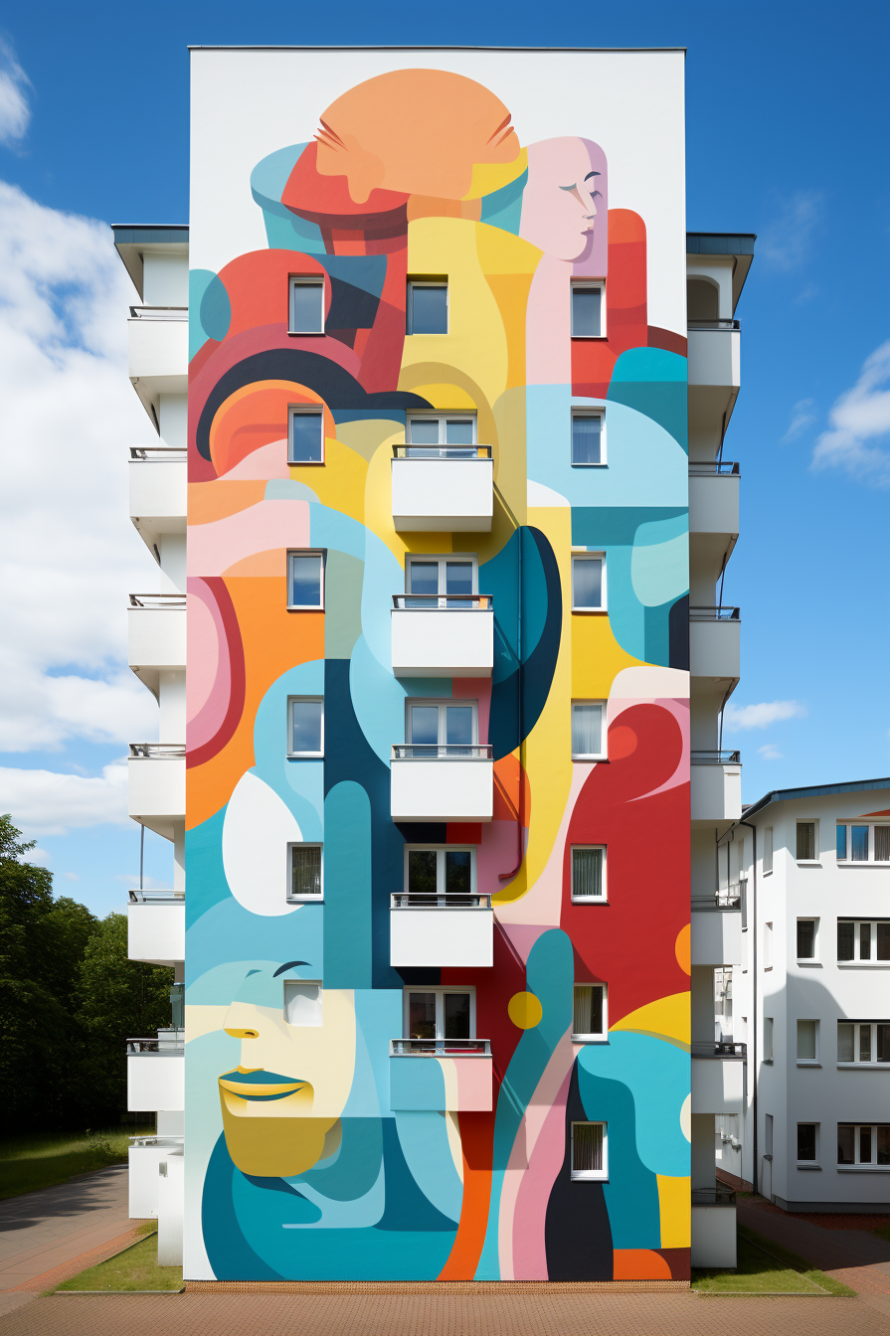 The Faces of Expression Mural Tower Photo on Lummi