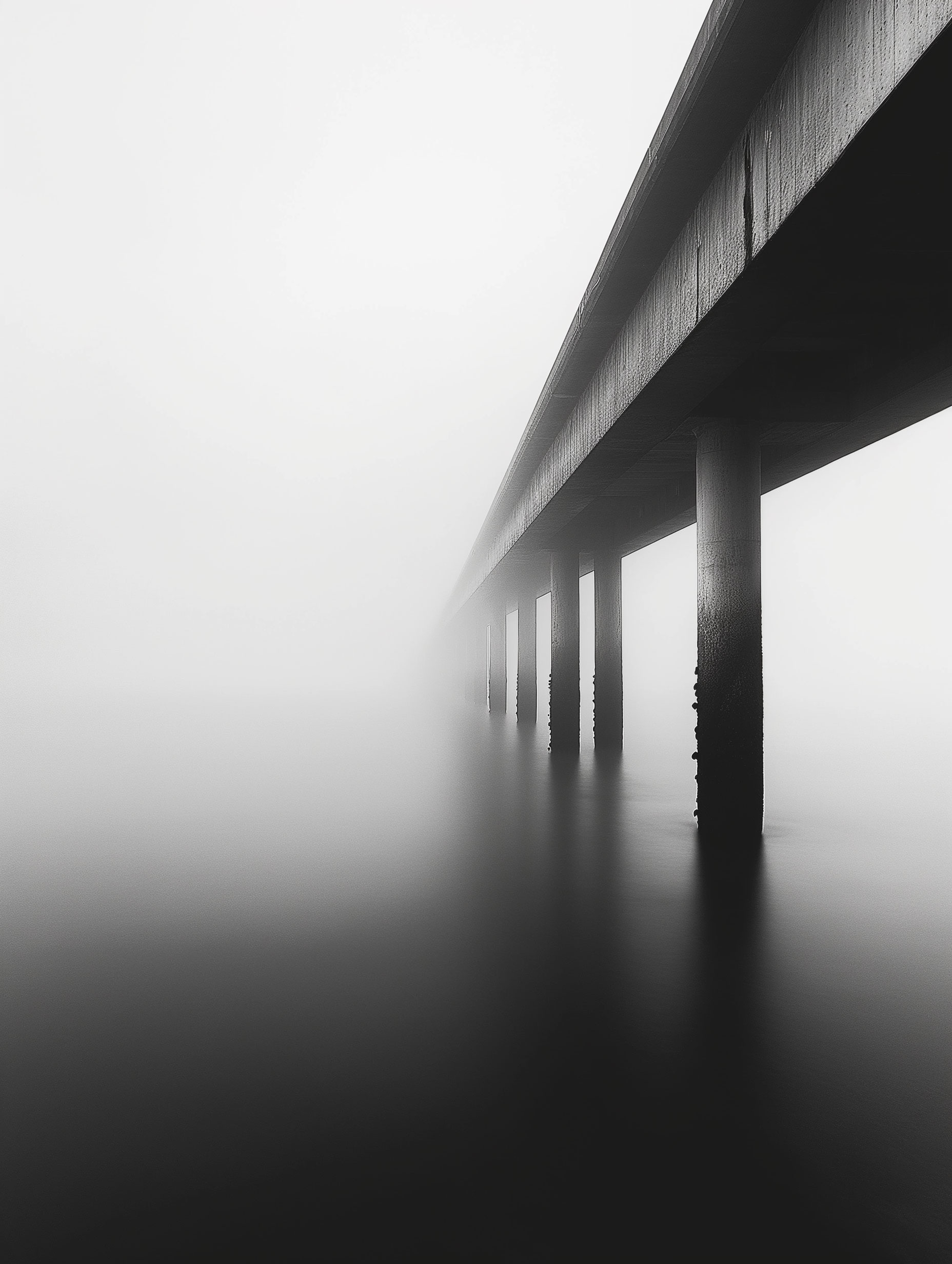 Bridge into Fog Photo on Lummi