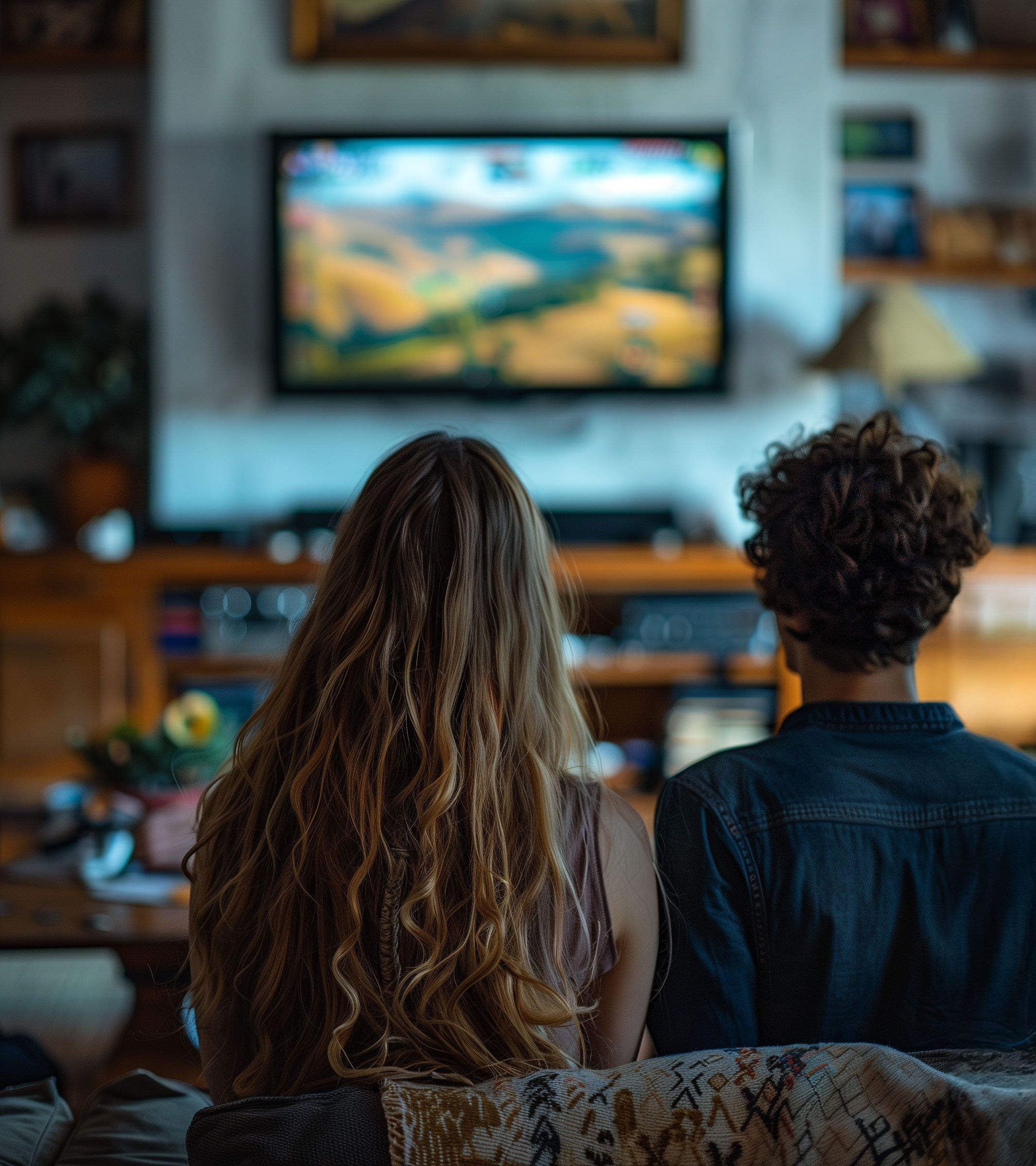 Cozy Evening Watching TV Photo on Lummi