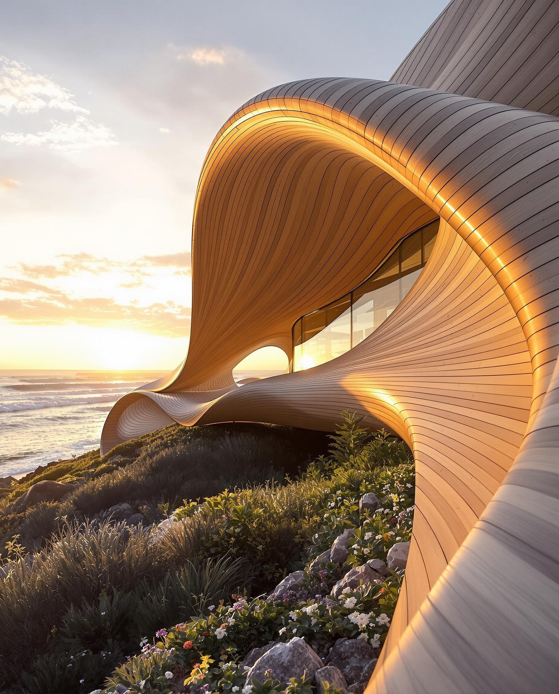 Wave-Like Architecture Photo on Lummi