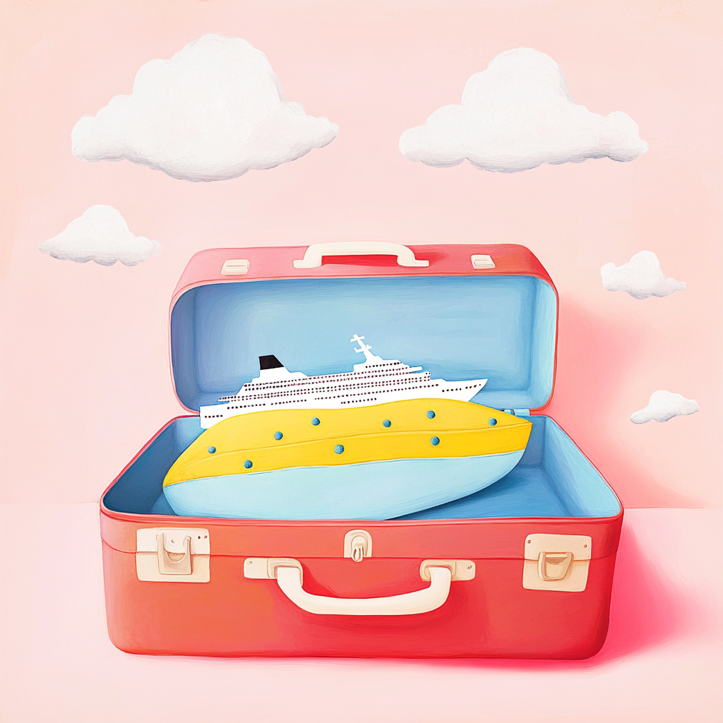 Whimsical Travel Scene Illustration on Lummi