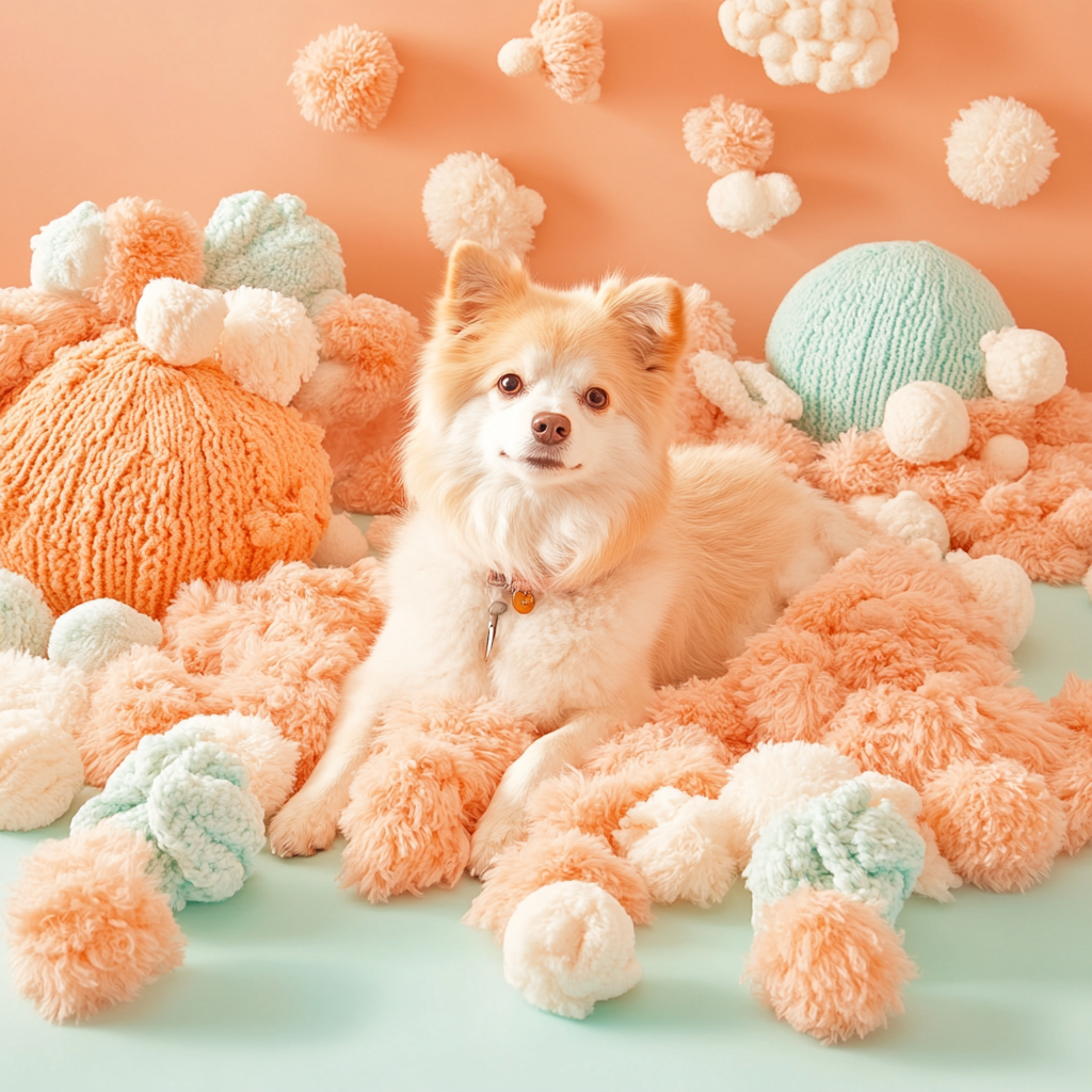 Cozy Dog with Pastels Photo on Lummi