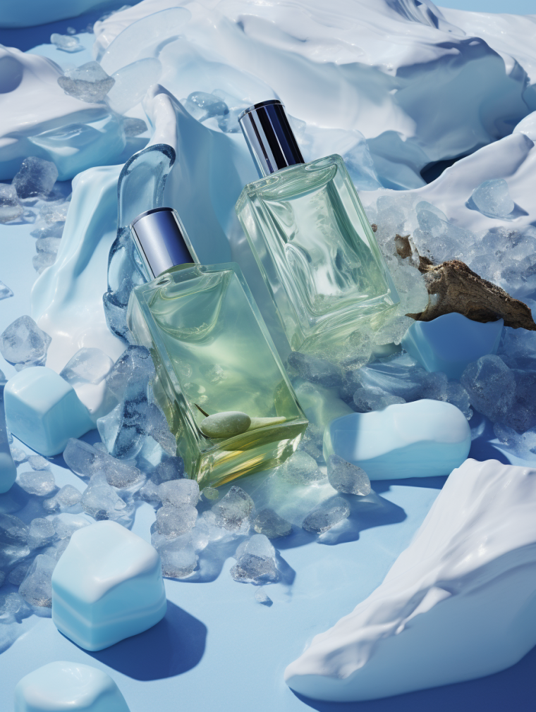 Icy Elegance: Aqua Essence Perfume Photo on Lummi