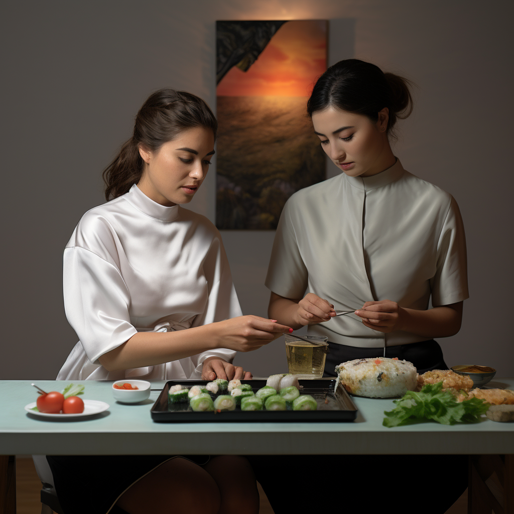 Elegance in Asian Culinary Rituals Photo on Lummi