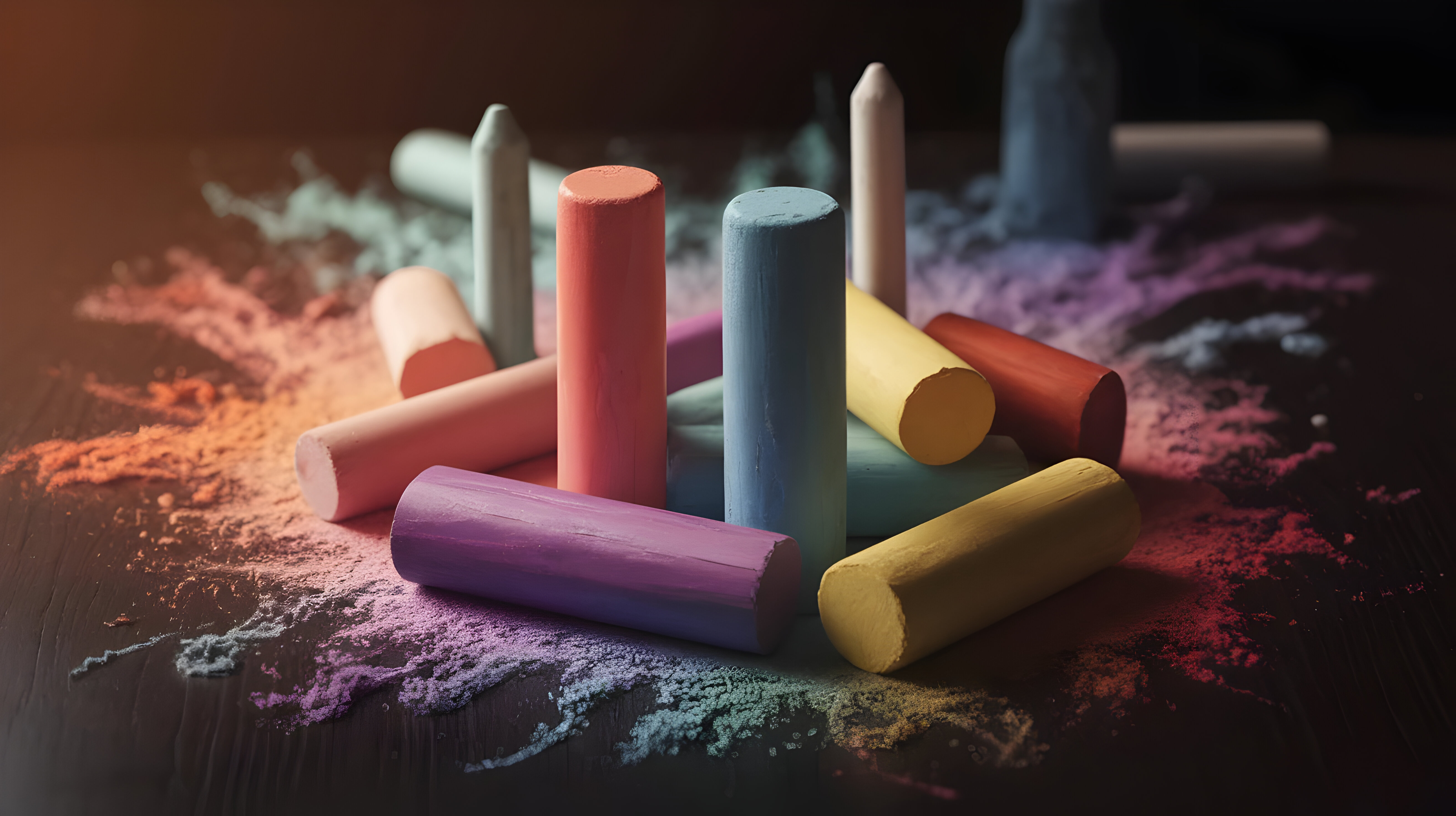 Colorful Chalk Display Photo on Lummi