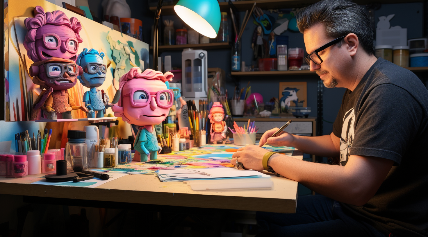 The Animated Figurine Artist's Studio Photo on Lummi
