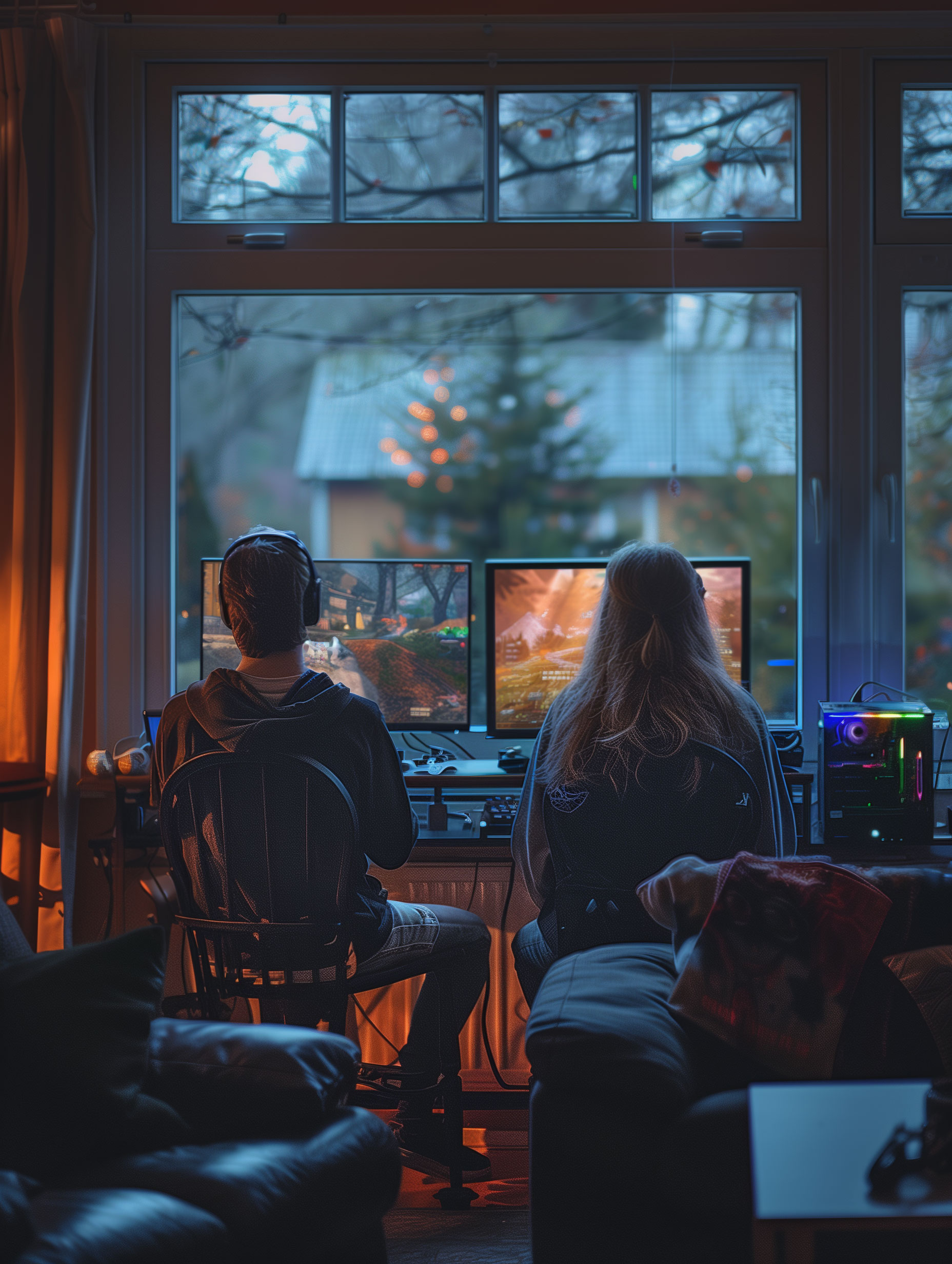 Cozy Evening Gaming Session Photo on Lummi