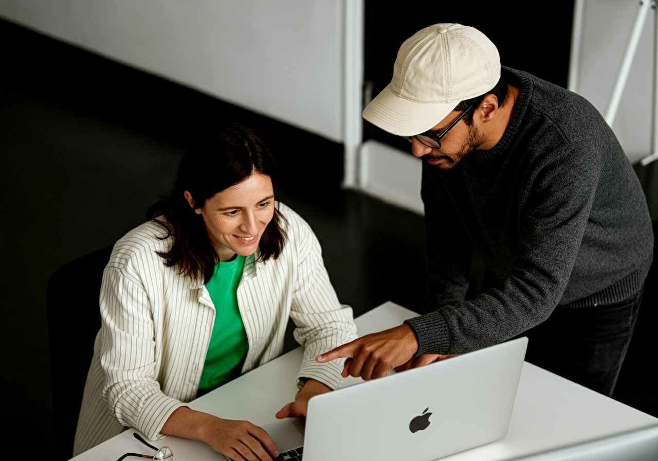 Office Collaboration Scene Photo on Lummi