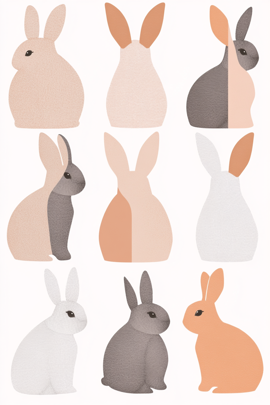 Lummi Illustration - Stylized Rabbit Illustrations