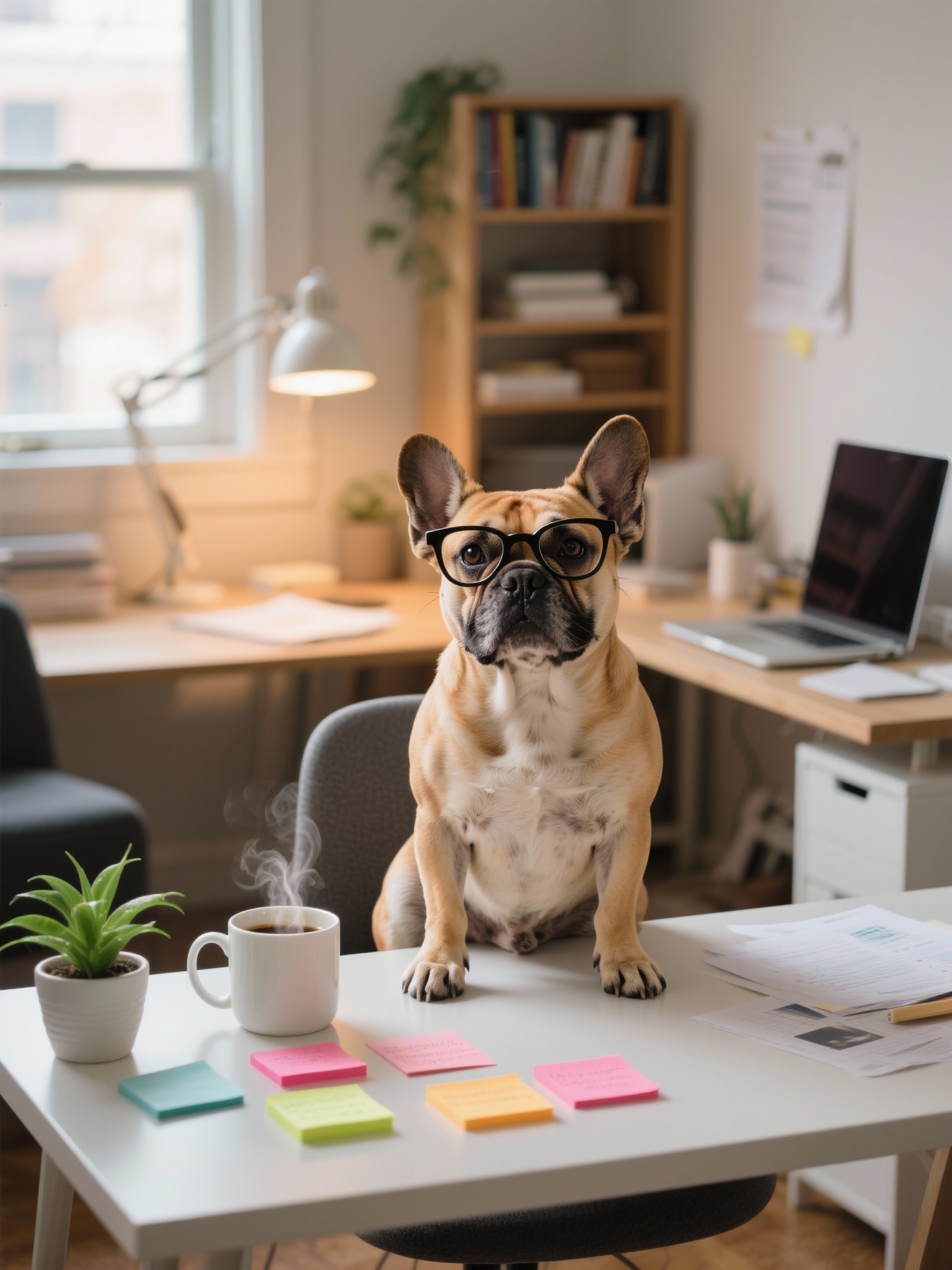 French Bulldog Office Photo on Lummi
