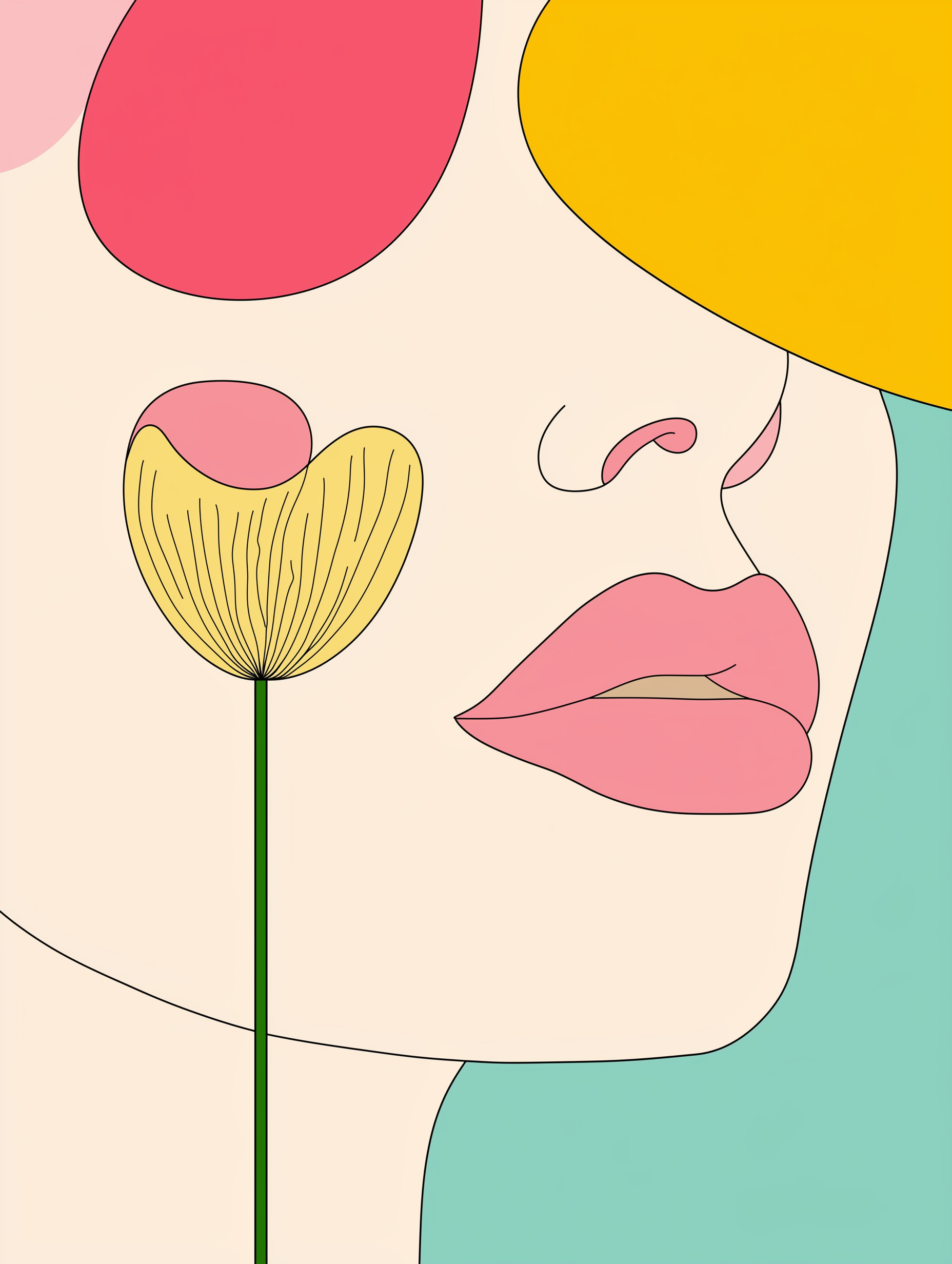 Abstract Face Illustration Illustration on Lummi