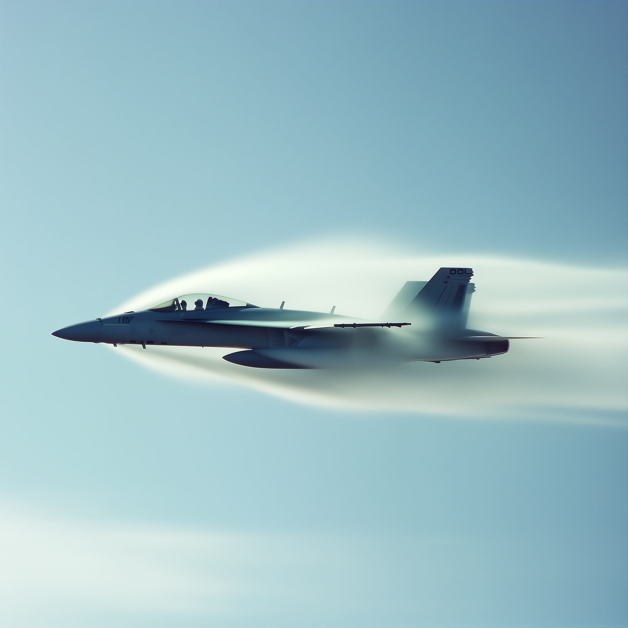 Fighter Jet Mid-Flight Photo on Lummi