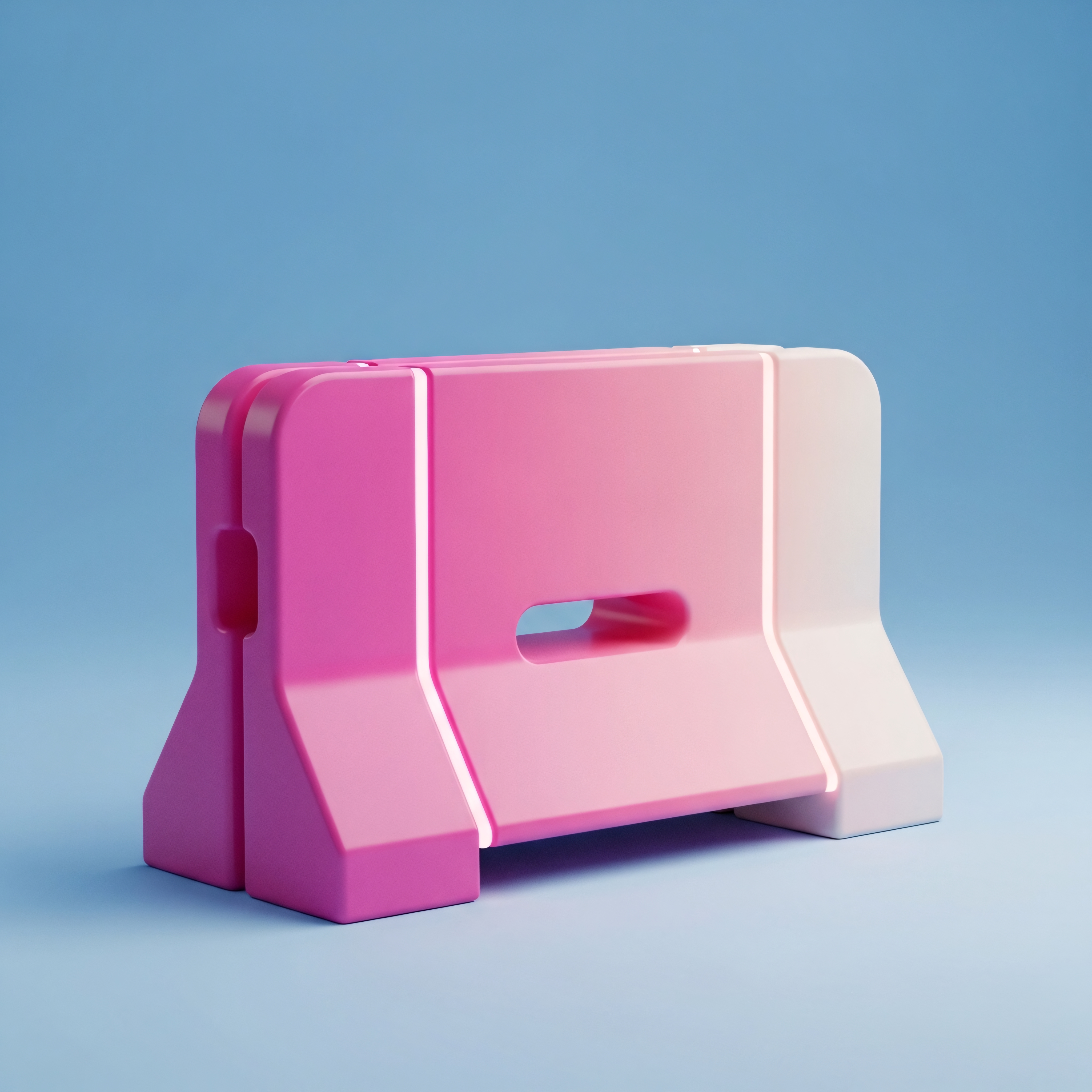Modern Pink Barrier 3D Image on Lummi