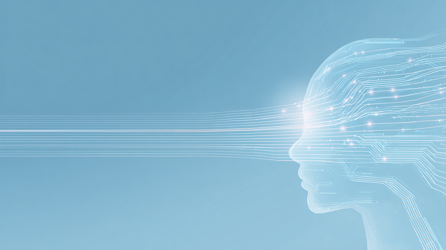 Futuristic Human Profile Illustration on Lummi