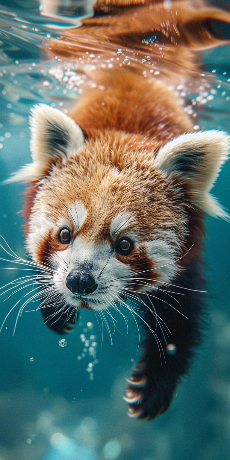 Submerged Red Panda Photo on Lummi