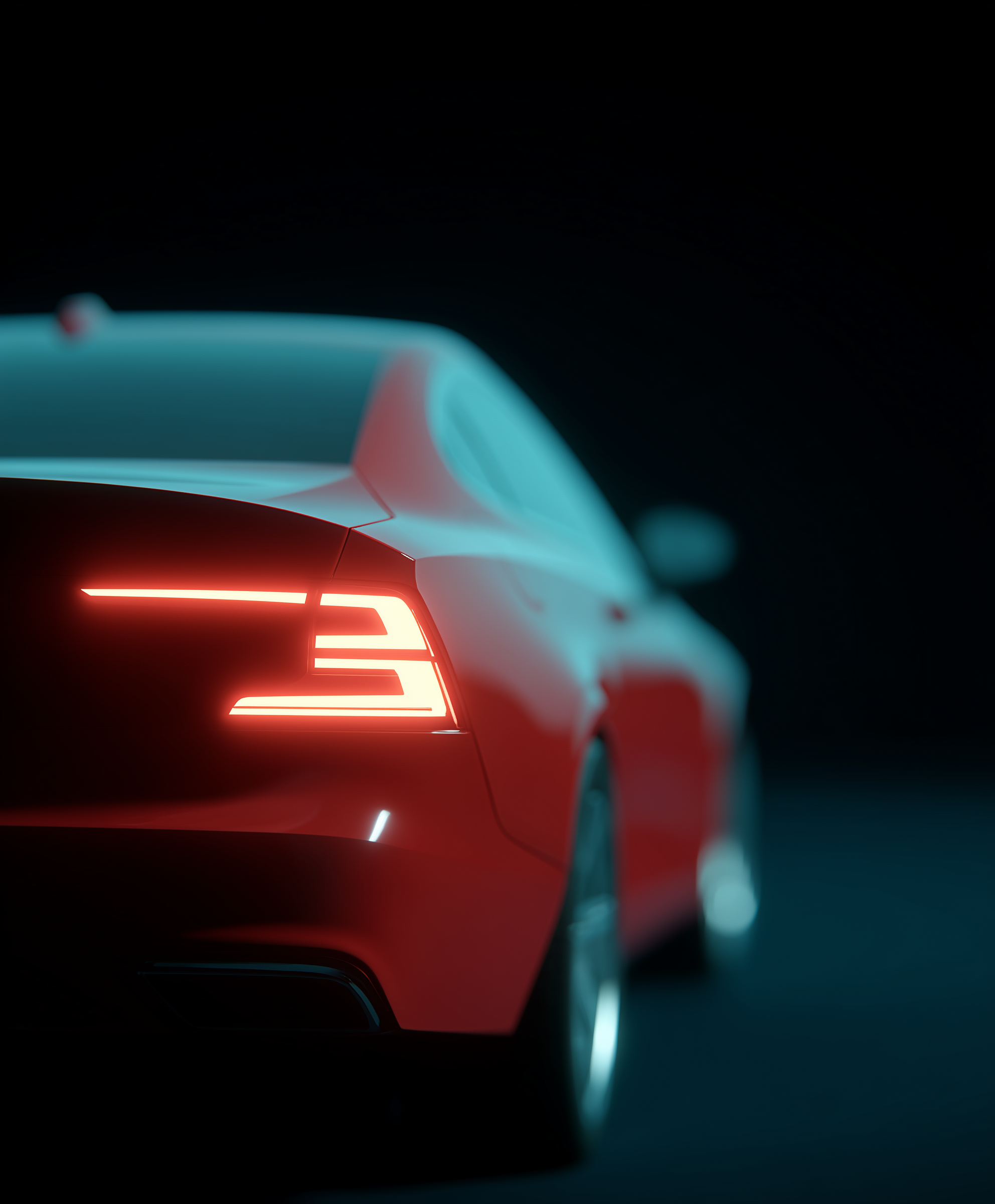 Sleek Red Car Design Photo on Lummi