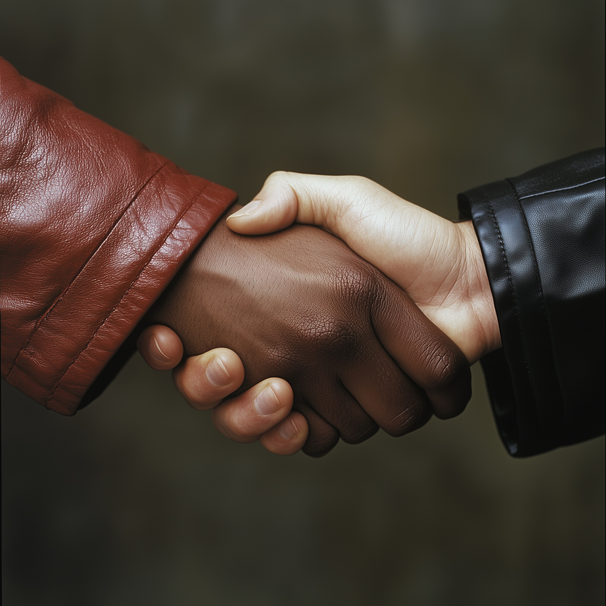 Unity Handshake Close-Up Photo on Lummi