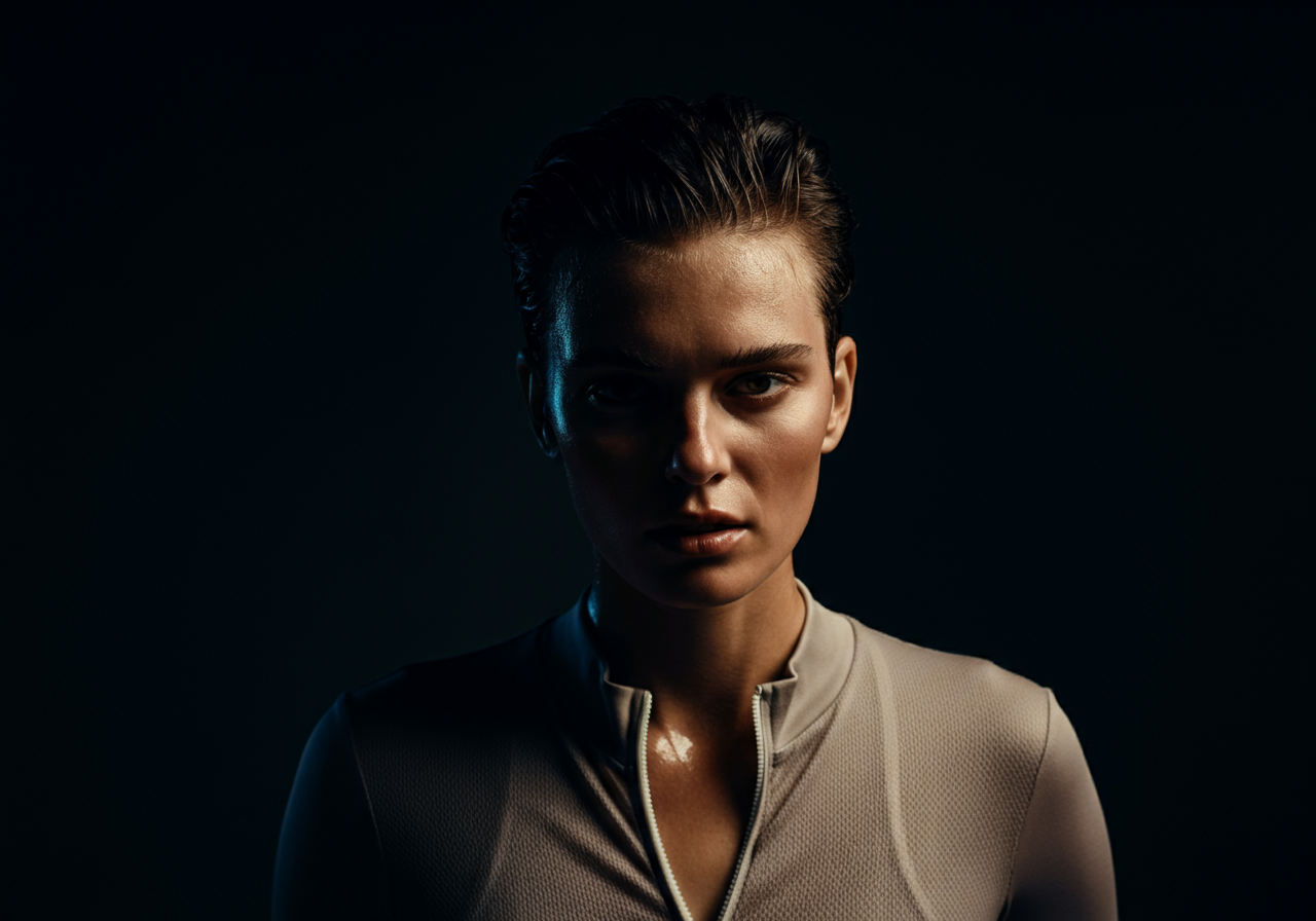 Dramatic Woman Portrait Photo on Lummi