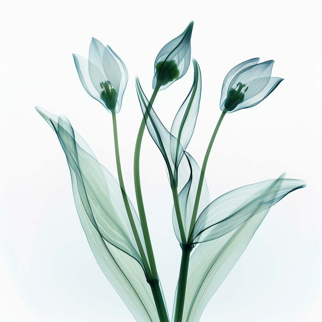 Translucent Turquoise Tulips Photo on Lummi