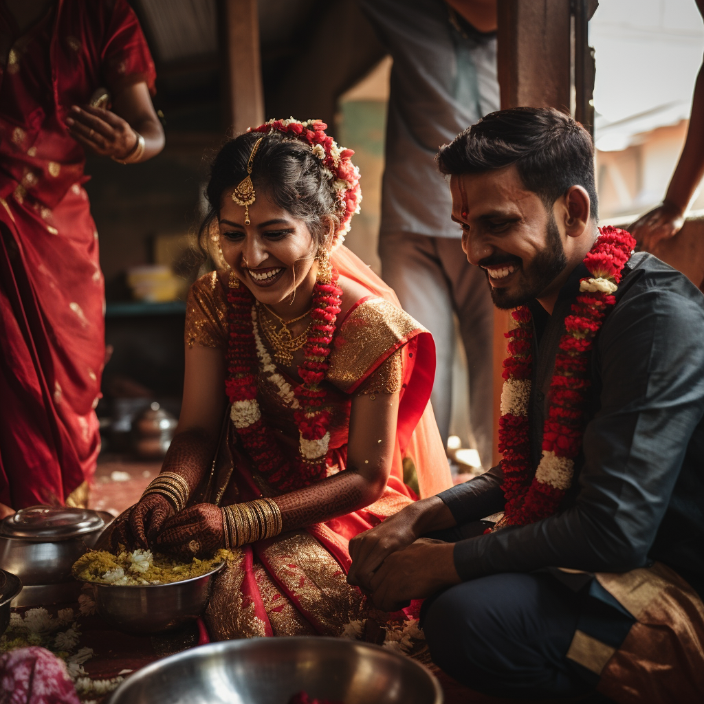 Radiant Festivity of Traditional Indian Nuptials Photo on Lummi