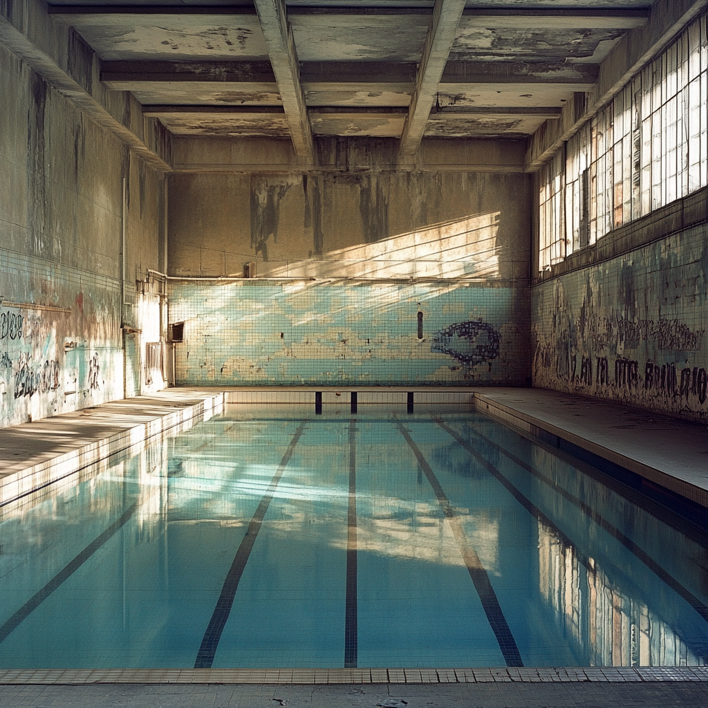 Abandoned Indoor Swimming Pool Photo on Lummi