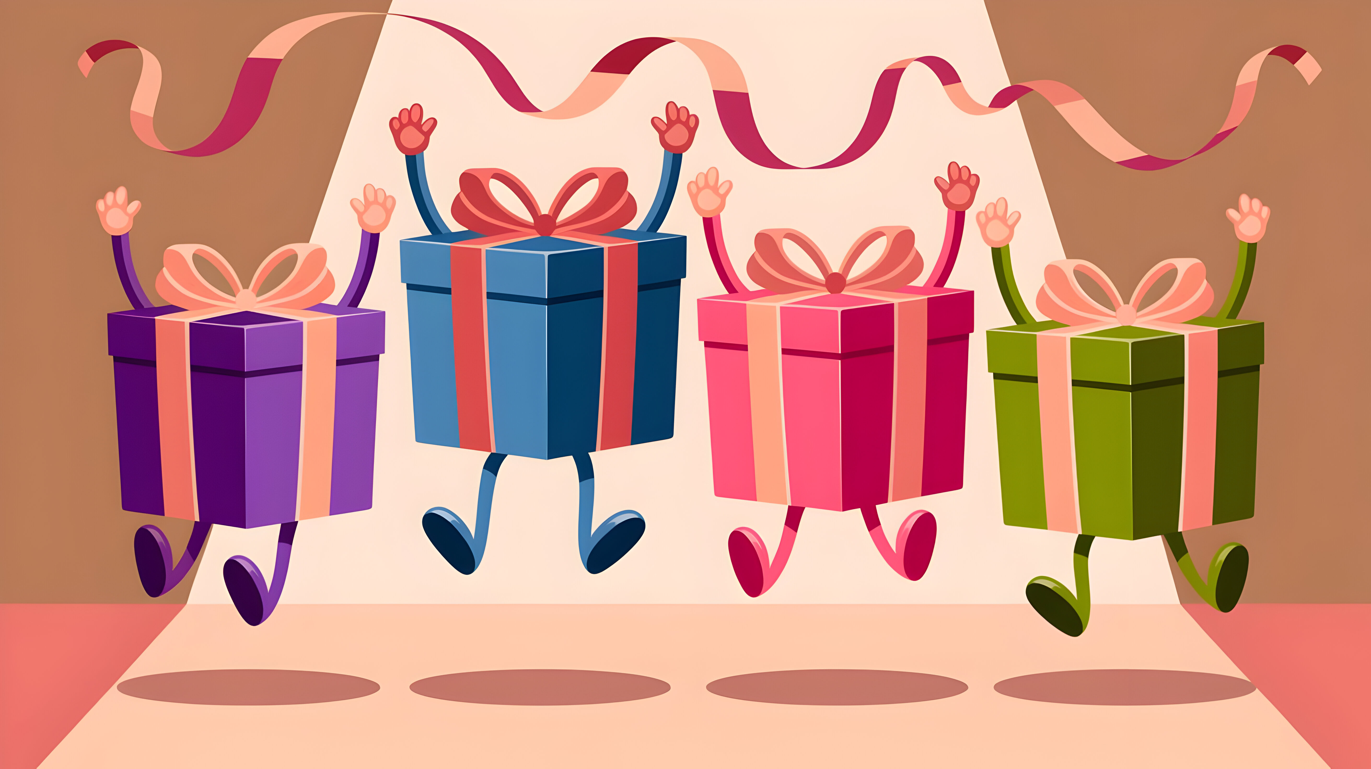 Animated Gift Boxes Illustration on Lummi